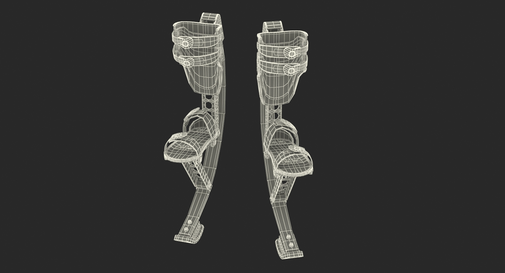 3D spring stilts generic - TurboSquid 1189011