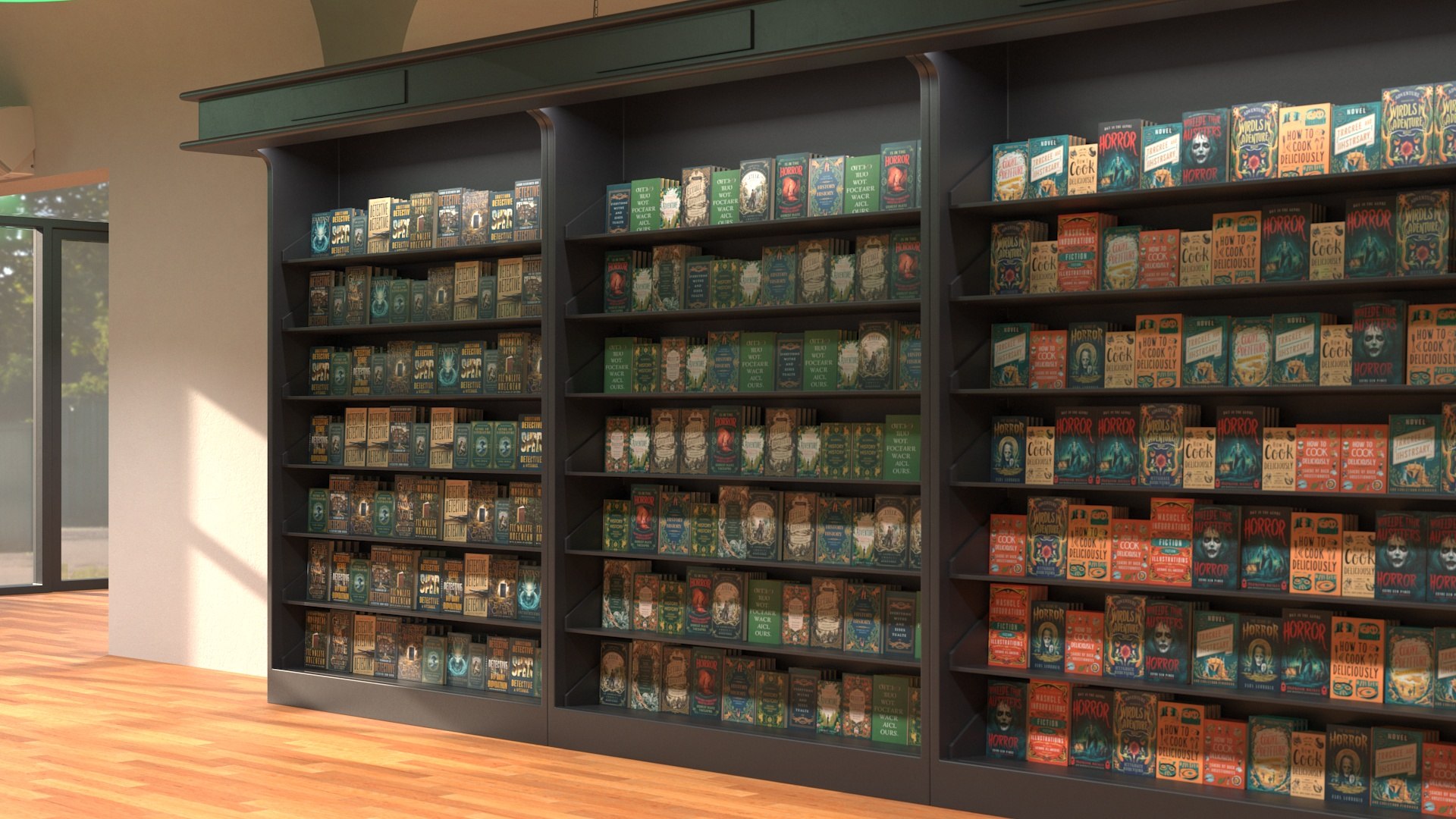 3D Model Book Store Interior - TurboSquid 2302335