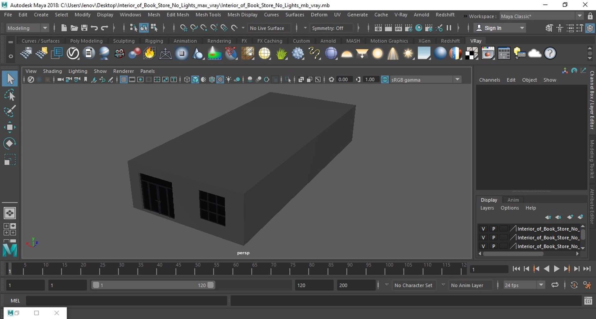 3D Model Book Store Interior - TurboSquid 2302335