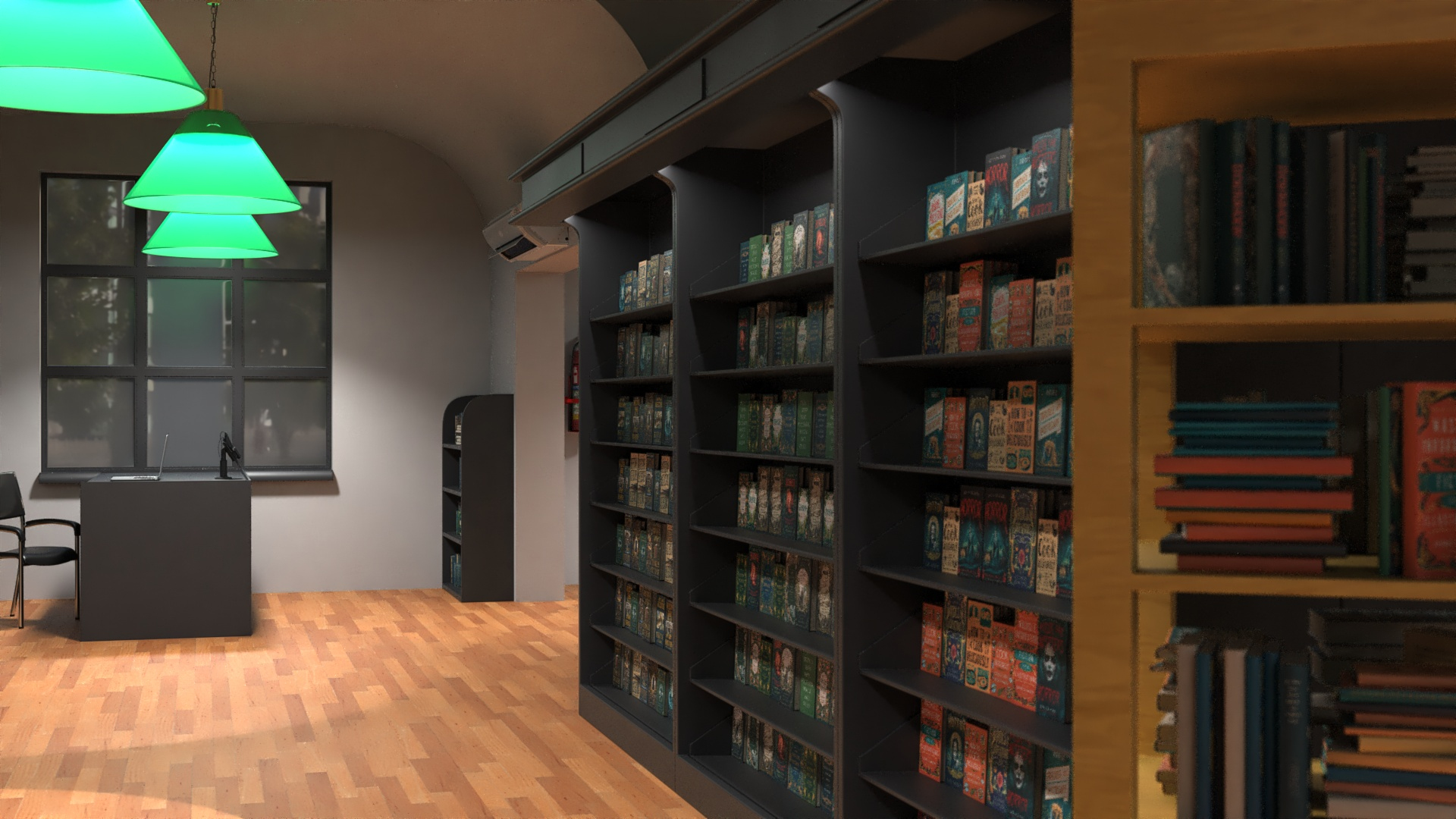 3D Model Book Store Interior - TurboSquid 2302335