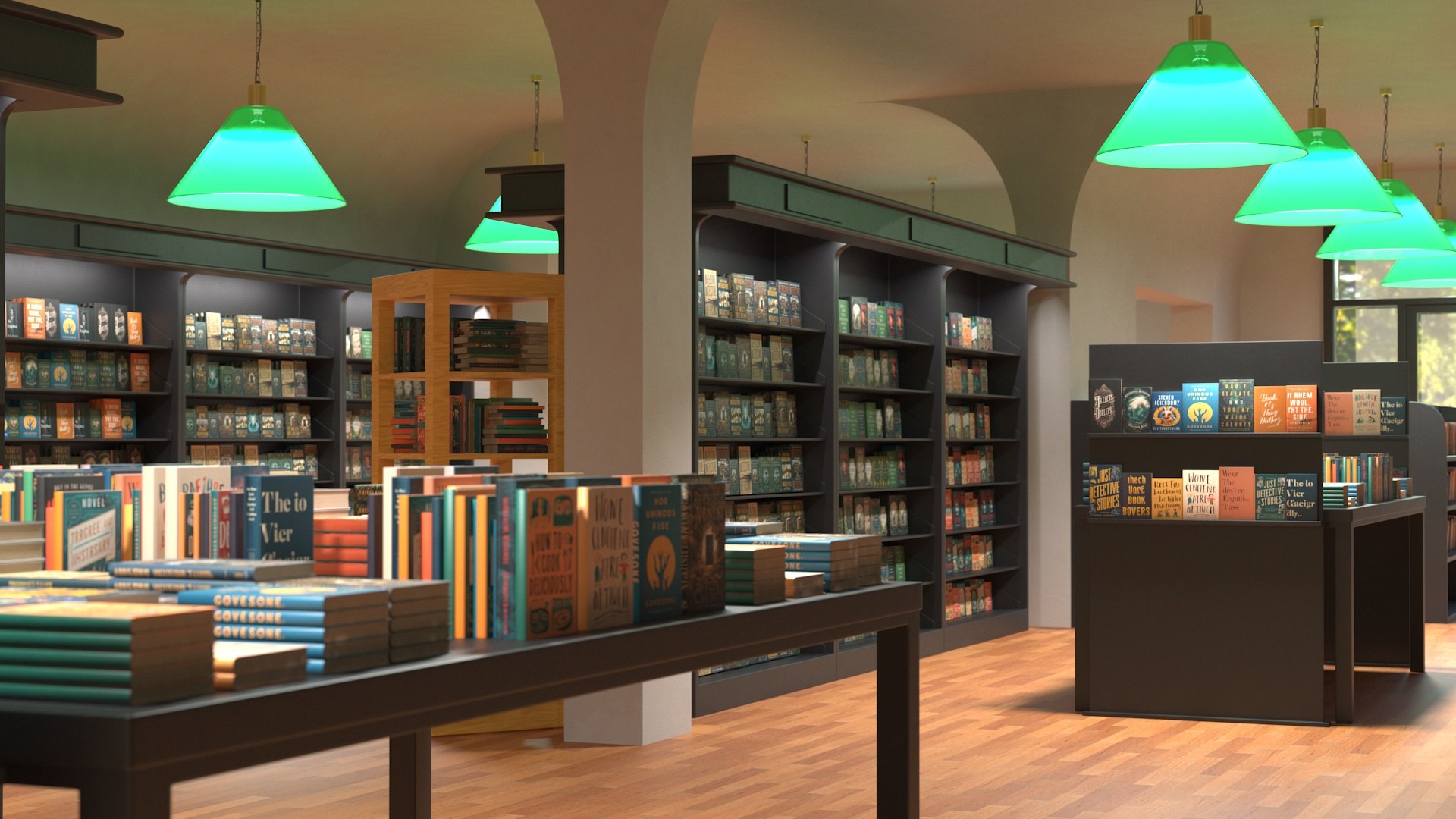 3D Model Book Store Interior - TurboSquid 2302335