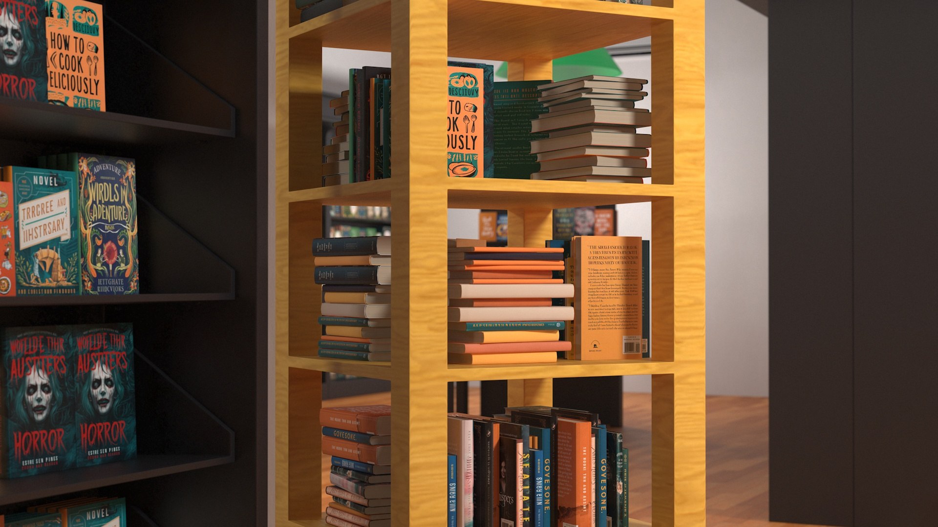 3D Model Book Store Interior - TurboSquid 2302335