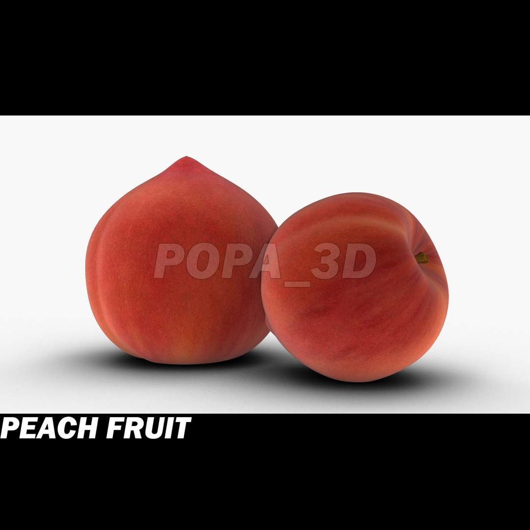 3d Photo Realistic Peach Model