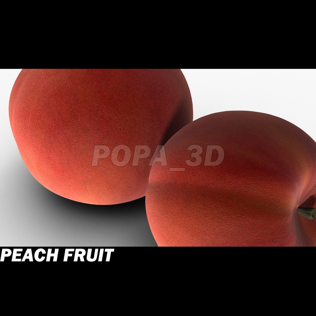 3d Photo Realistic Peach Model