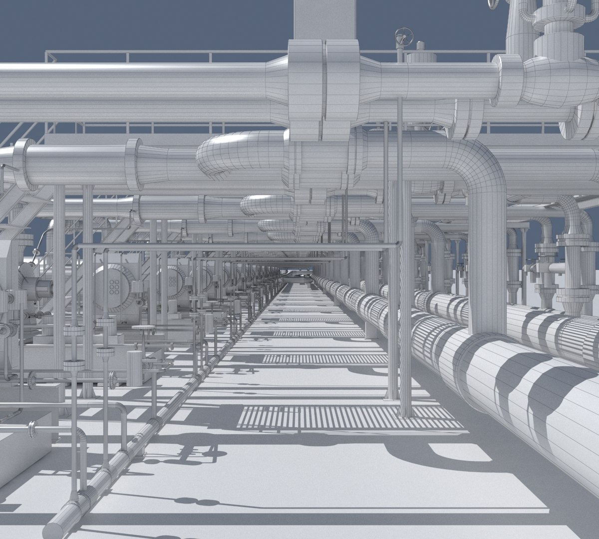 Factory 3D Model - TurboSquid 1190794