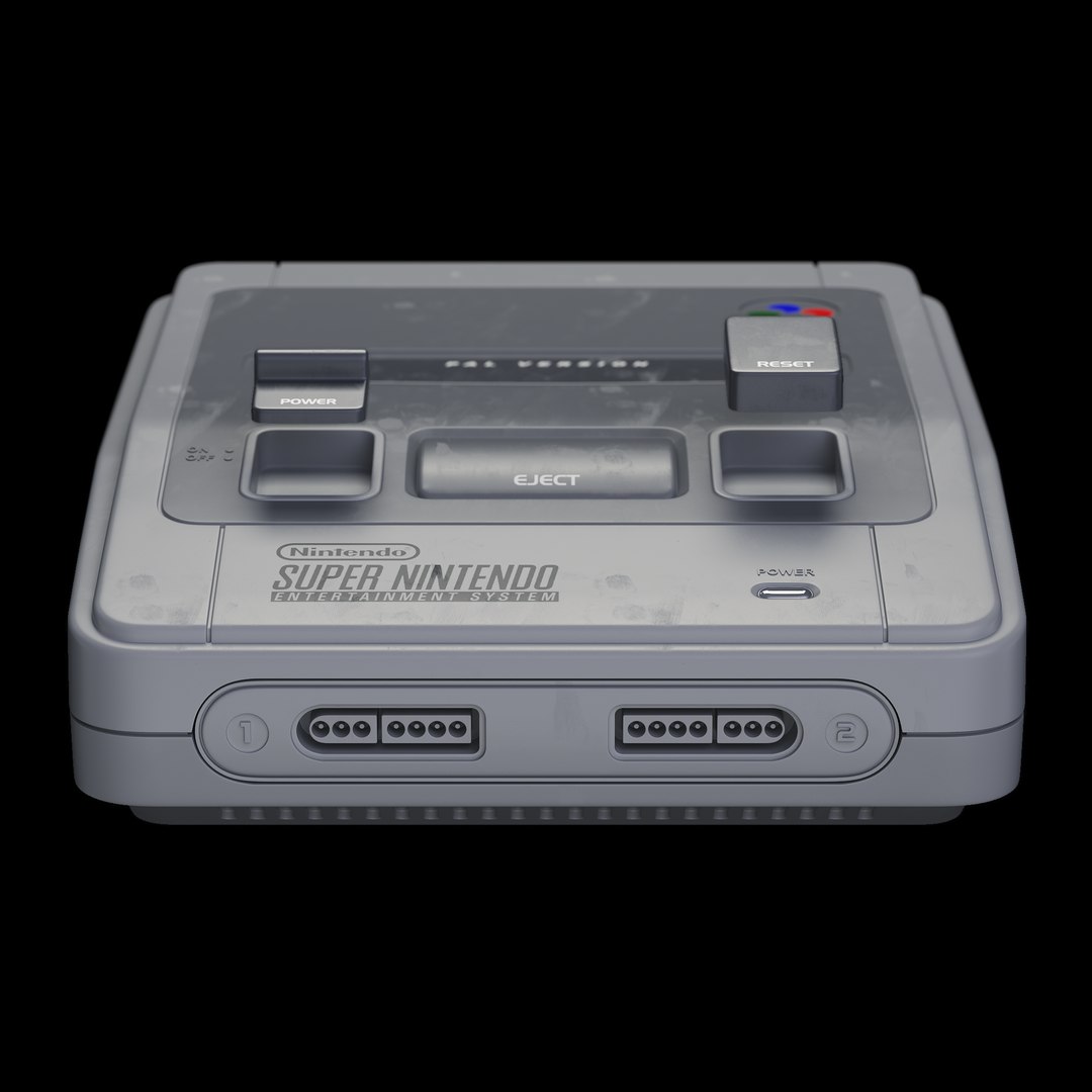 3D Model Super Nintendo Console - TurboSquid 1707666