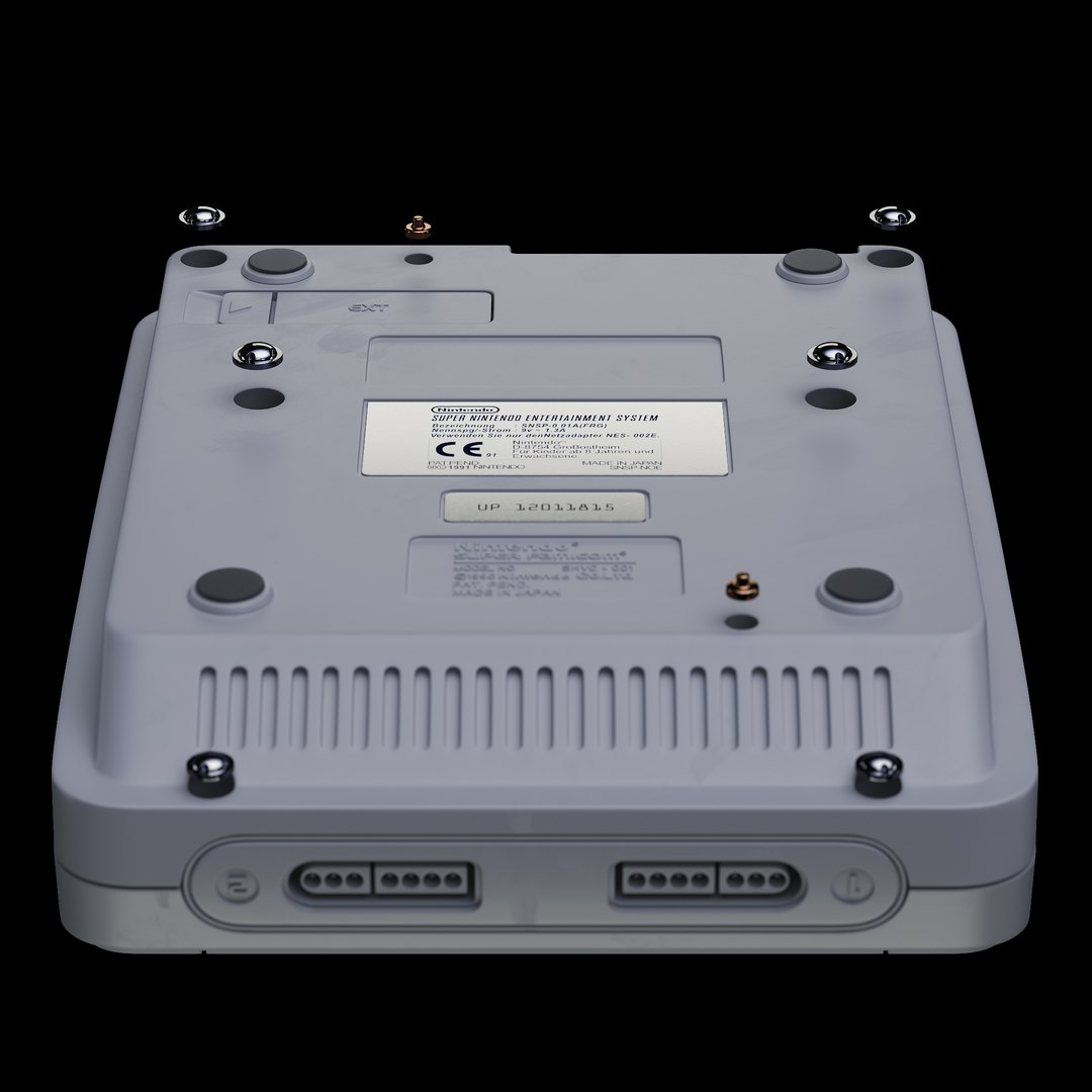 3D Model Super Nintendo Console - TurboSquid 1707666