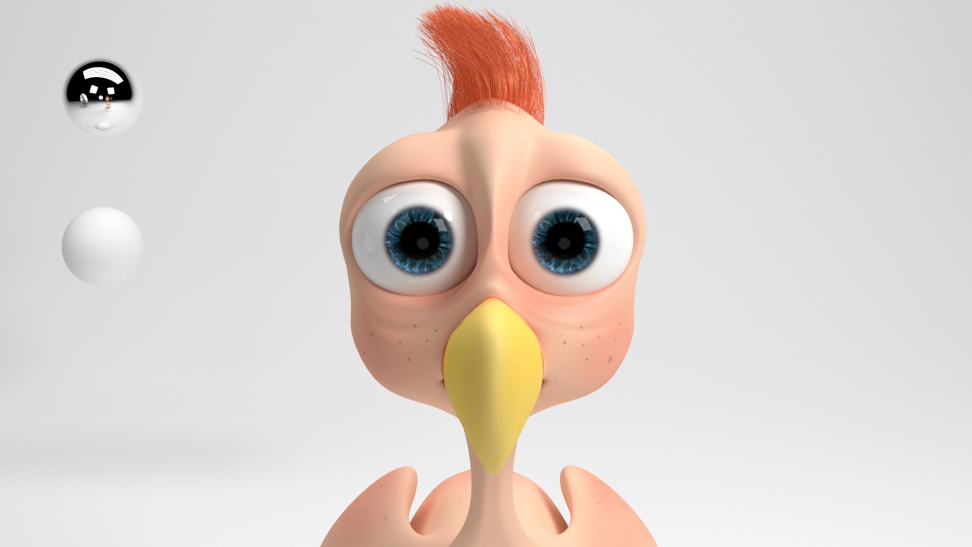 Chicken Cartoon 3D - TurboSquid 1597485