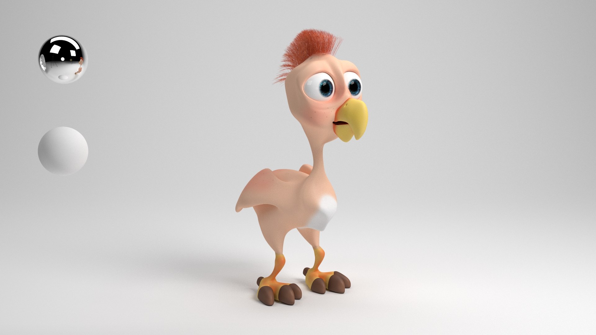 Chicken Cartoon 3D - TurboSquid 1597485