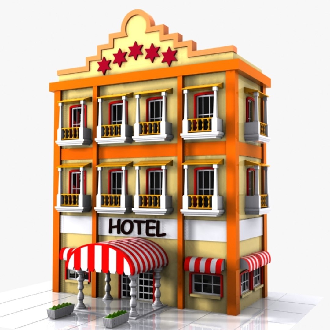 3d Max Cartoon Hotel Toon