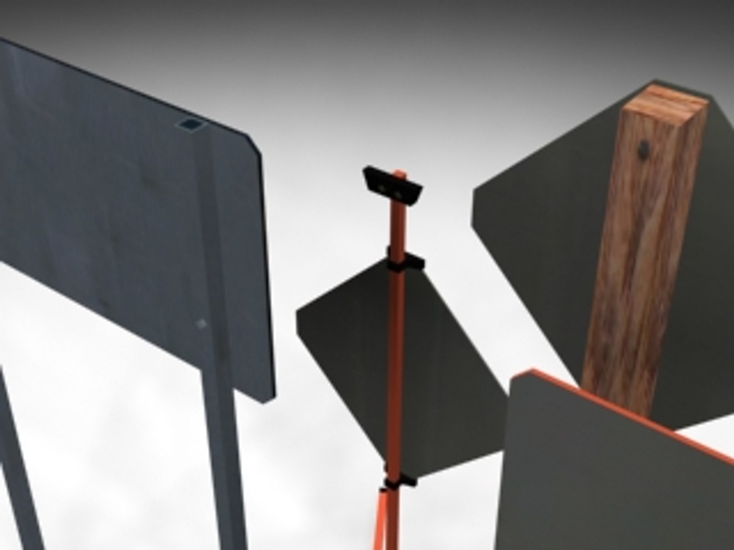 Construction Signs 3d Model
