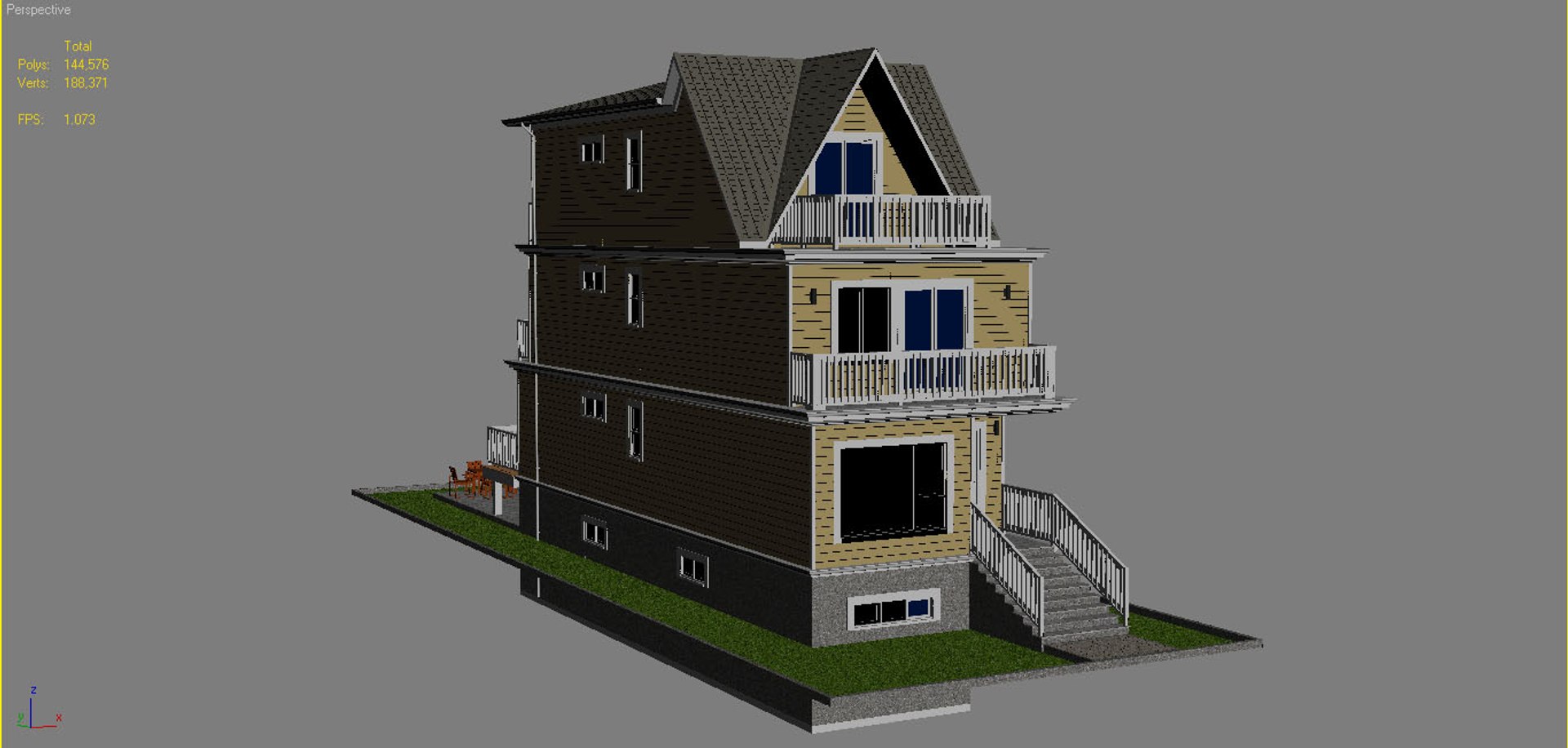 Family House Model - TurboSquid 1673518
