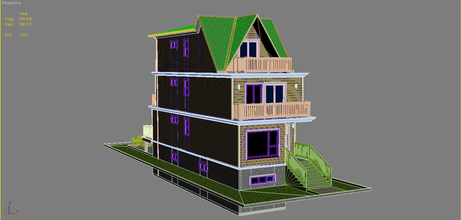 Family House Model - TurboSquid 1673518