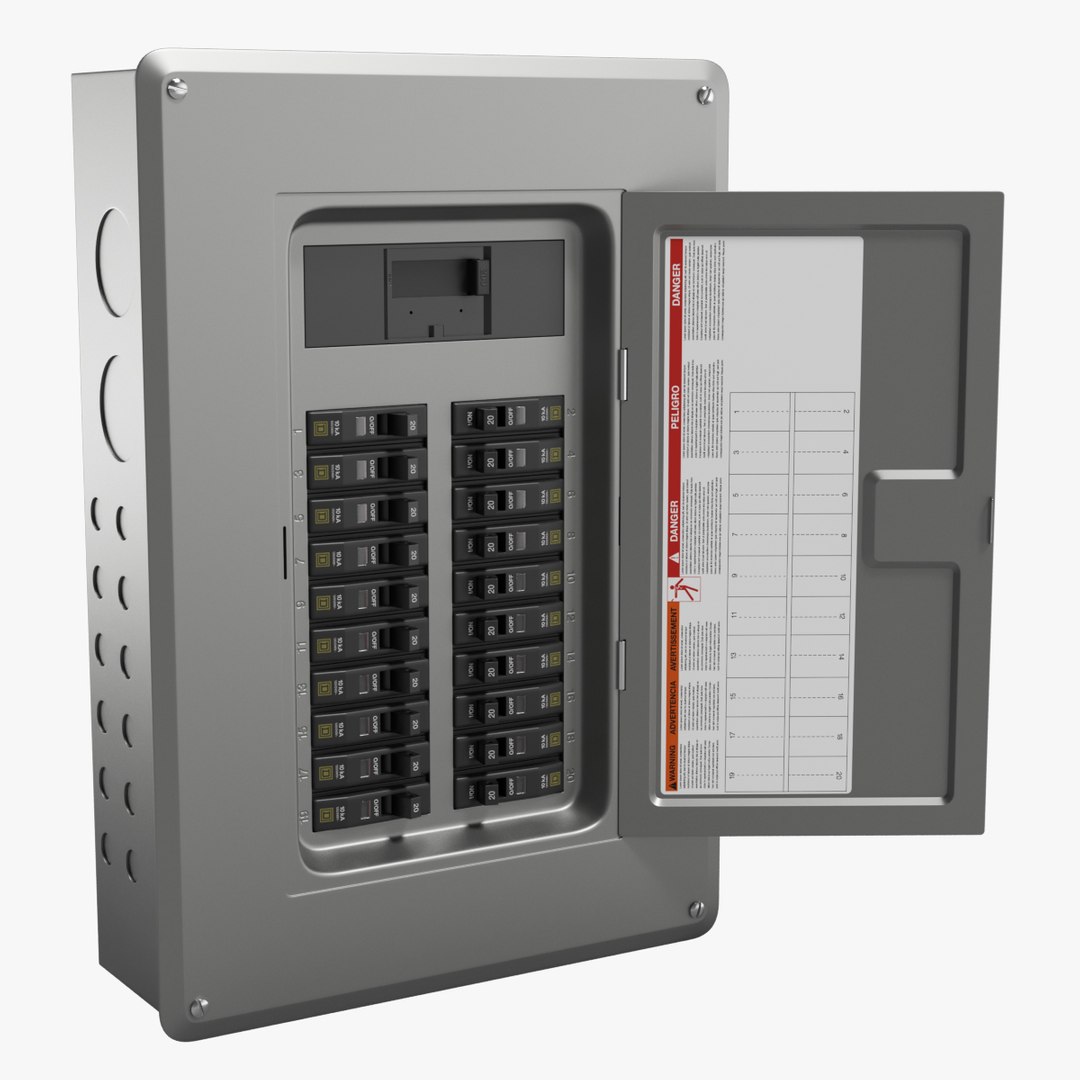 3D Breaker Box model - TurboSquid 1958592