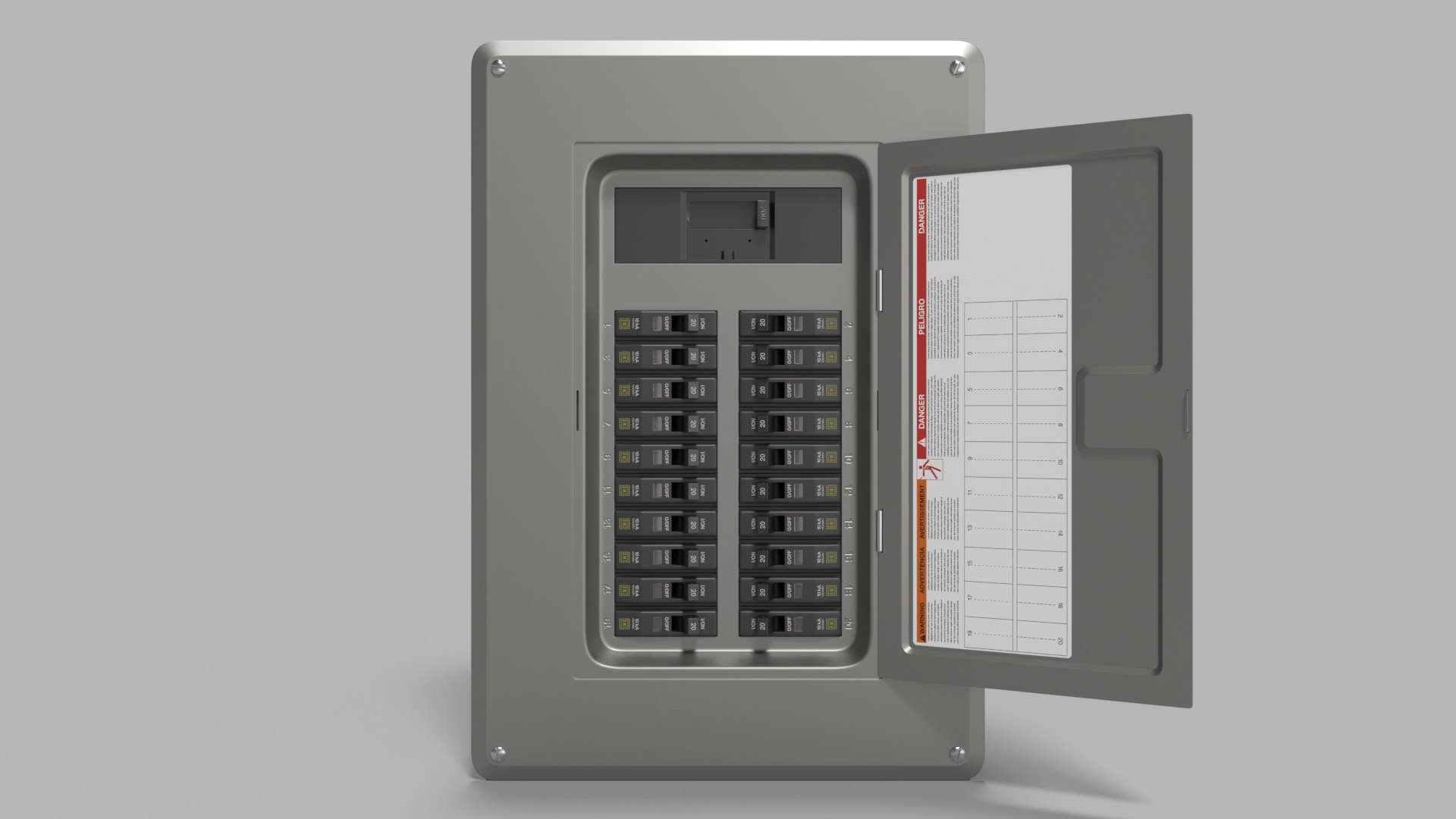 3D Breaker Box Model - TurboSquid 1958592
