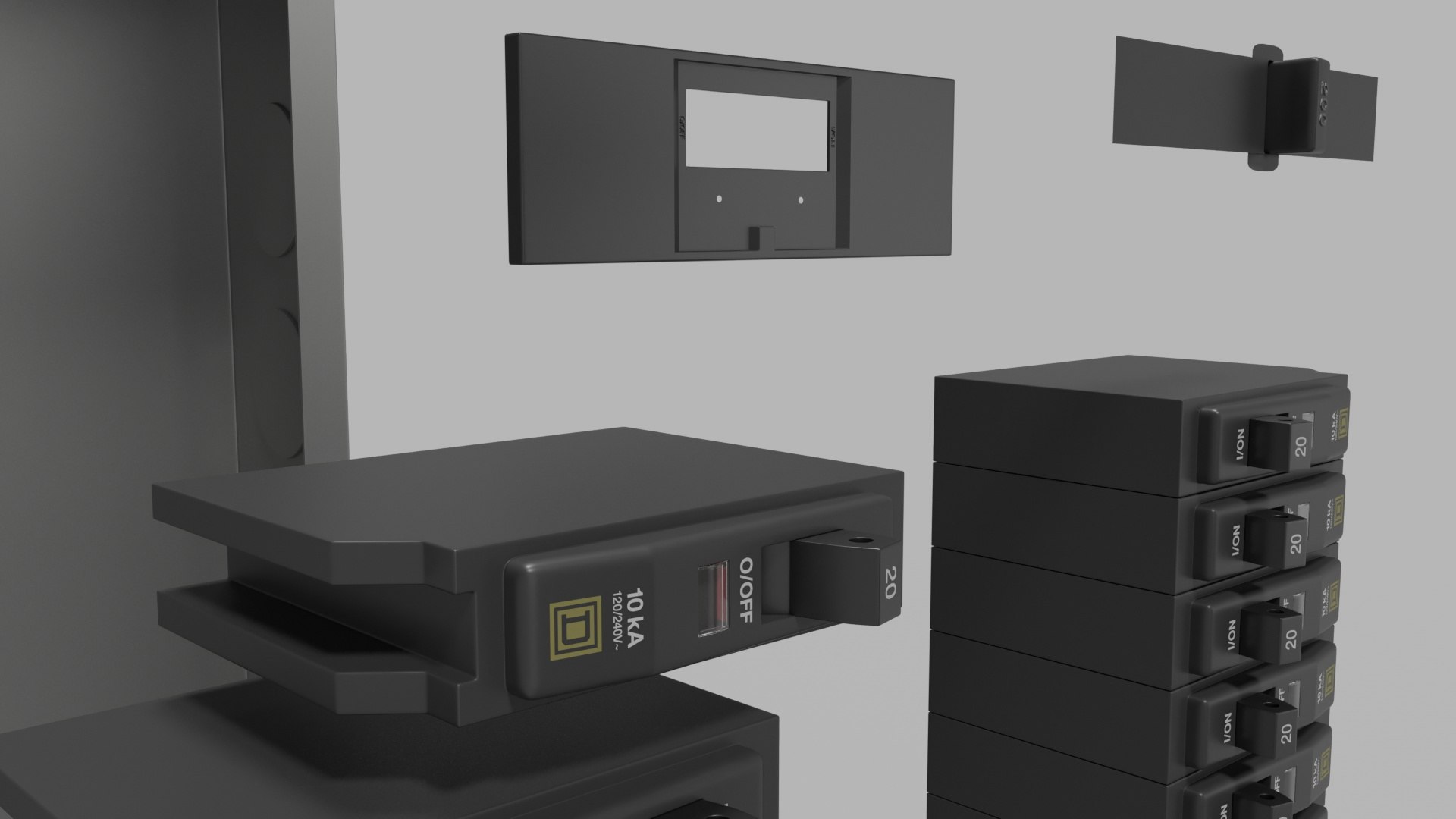 3D Breaker Box model - TurboSquid 1958592