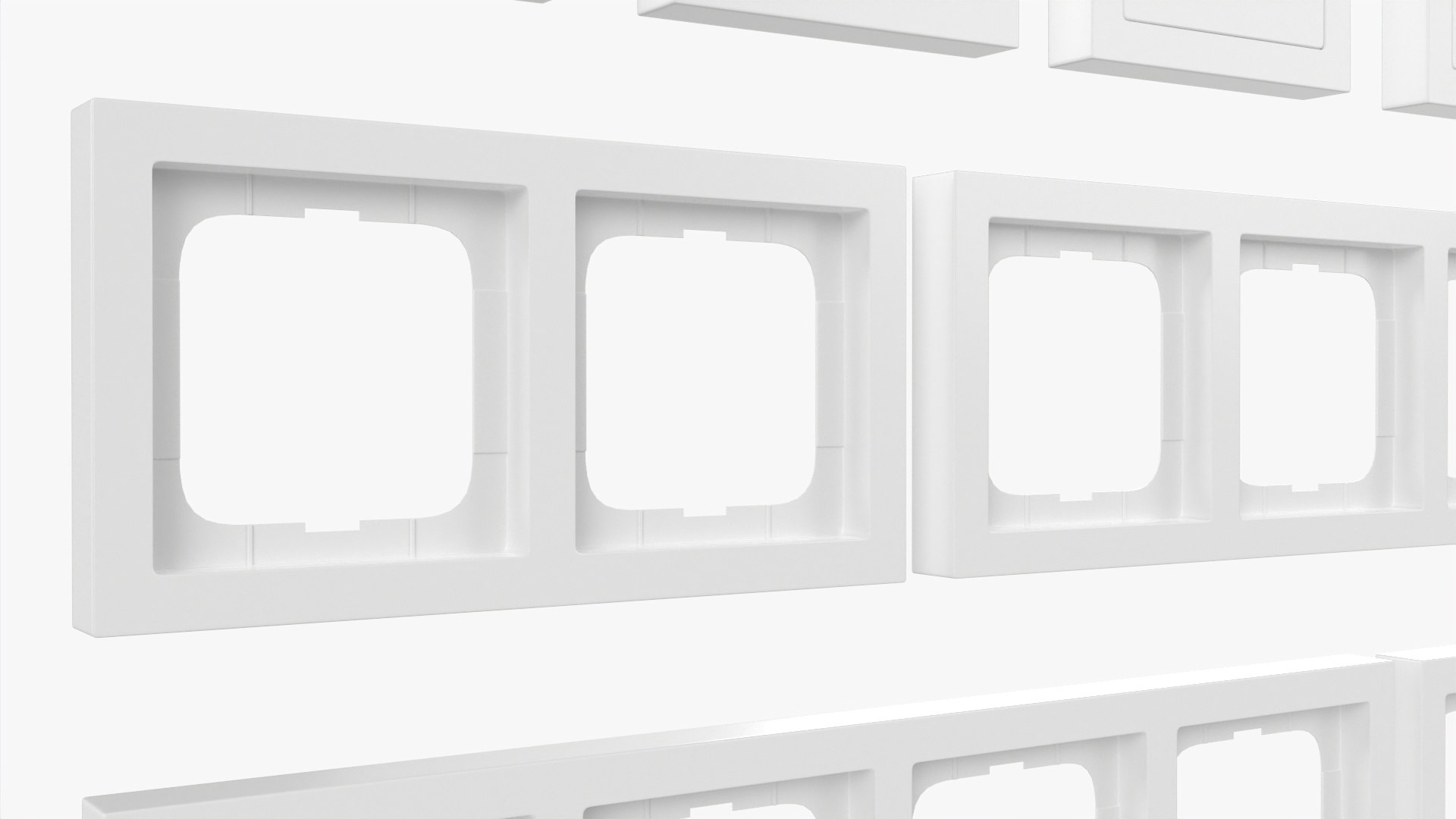 3D Outlet Frame Set EU US UK White - TurboSquid 1809458