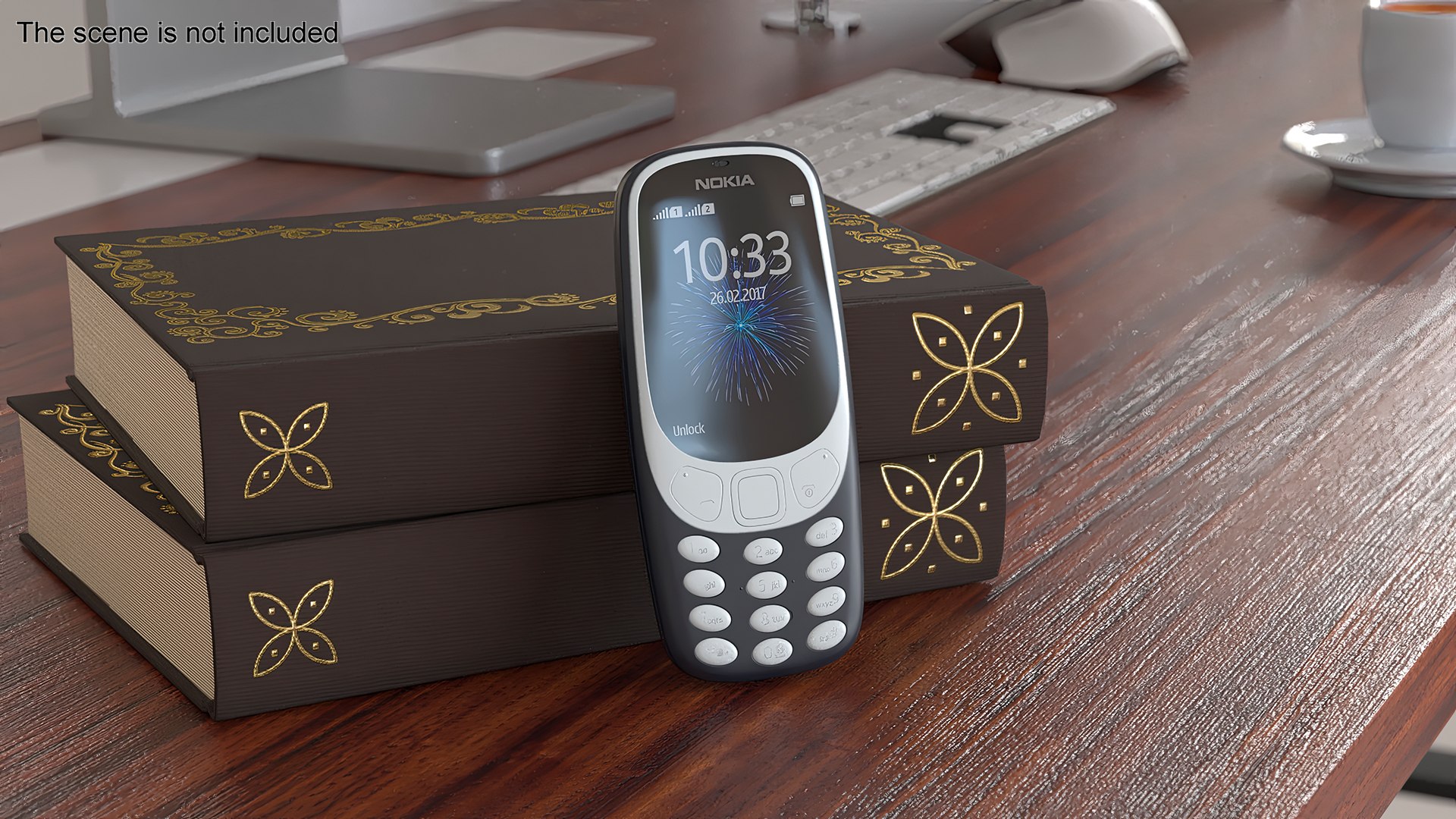 Blue Nokia 3310 New Lights On 3D Model - TurboSquid 2269797