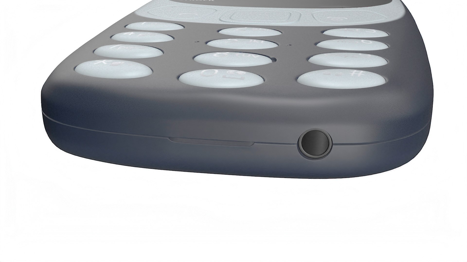 Blue Nokia 3310 New Lights On 3D Model - TurboSquid 2269797