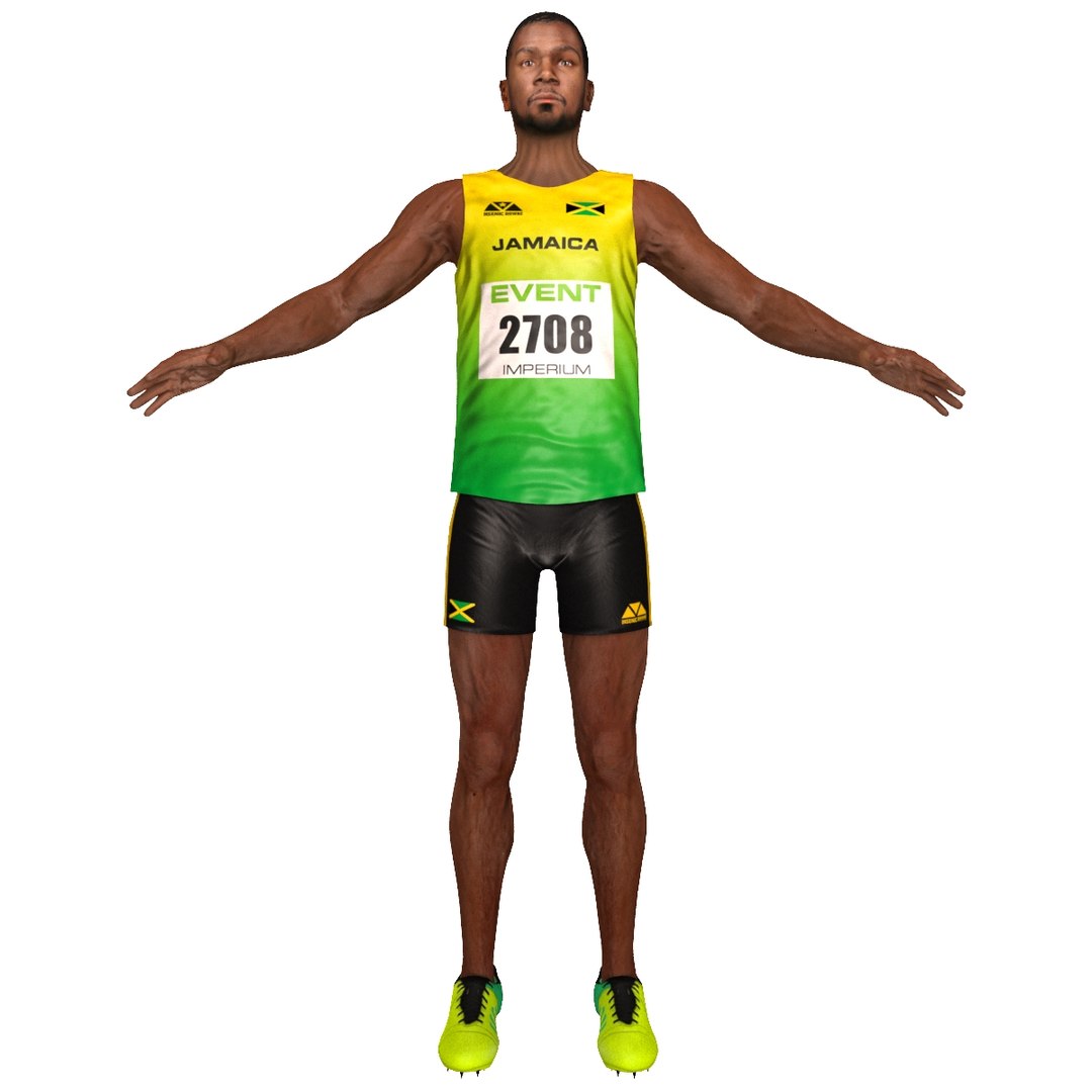 3D Sprinter Athlete Hdr - TurboSquid 1419542