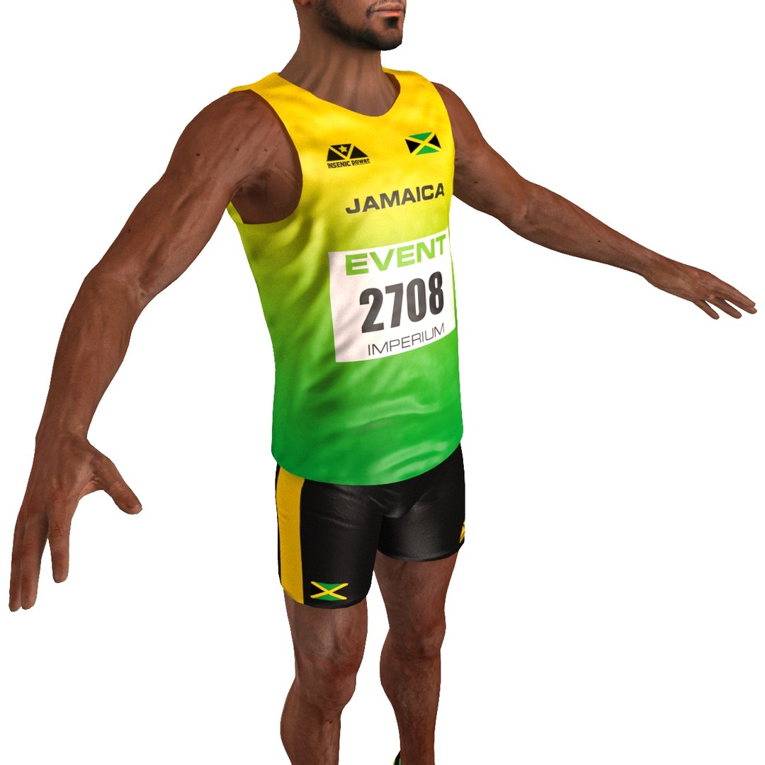 3D Sprinter Athlete Hdr - TurboSquid 1419542