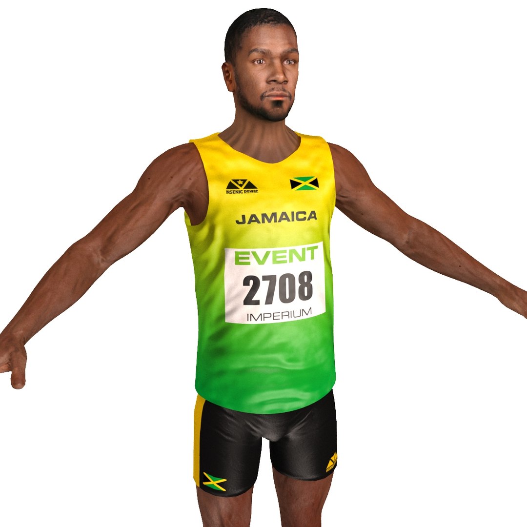 3D Sprinter Athlete Hdr - TurboSquid 1419542