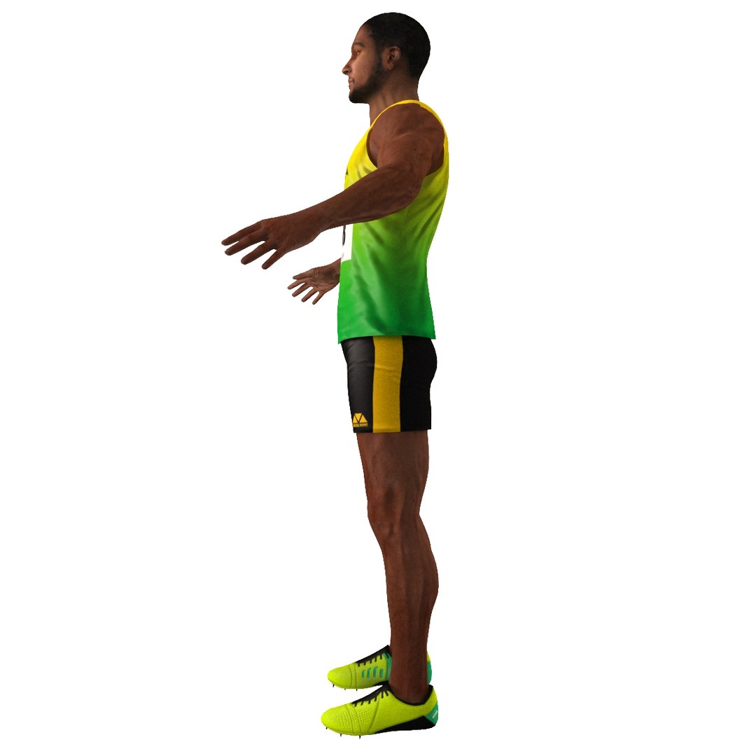 3D Sprinter Athlete Hdr - TurboSquid 1419542