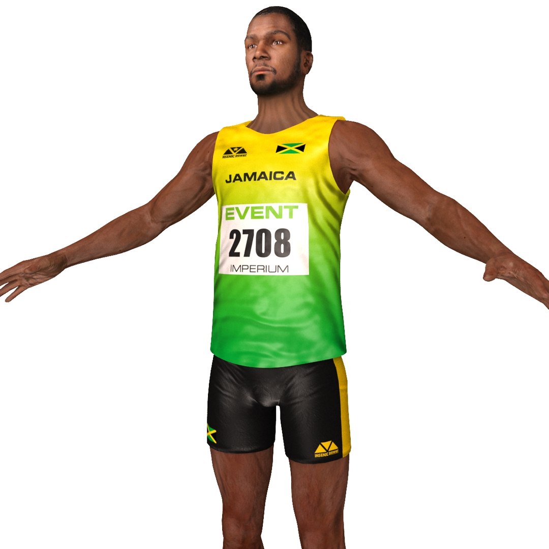 3D Sprinter Athlete Hdr - TurboSquid 1419542
