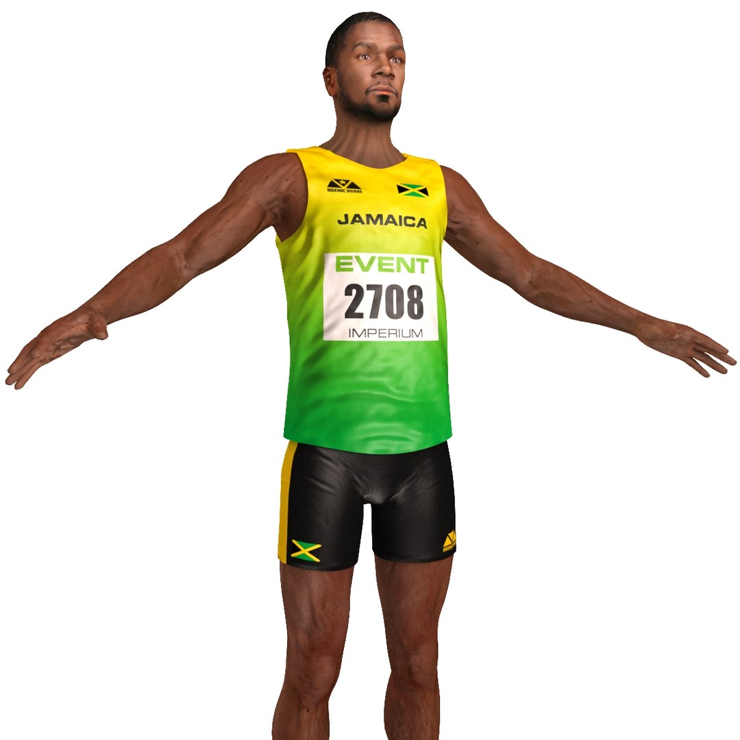 3D Sprinter Athlete Hdr - TurboSquid 1419542