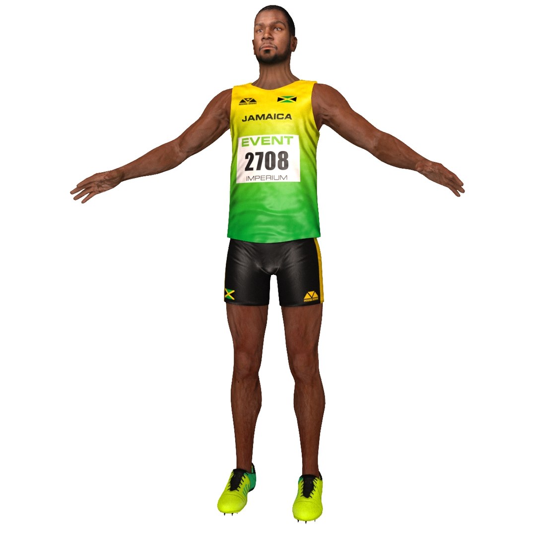 3D Sprinter Athlete Hdr - TurboSquid 1419542