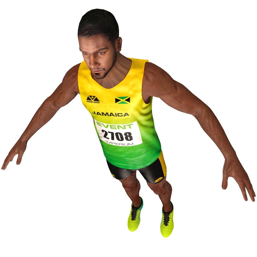 3D Sprinter Athlete Hdr - TurboSquid 1419542
