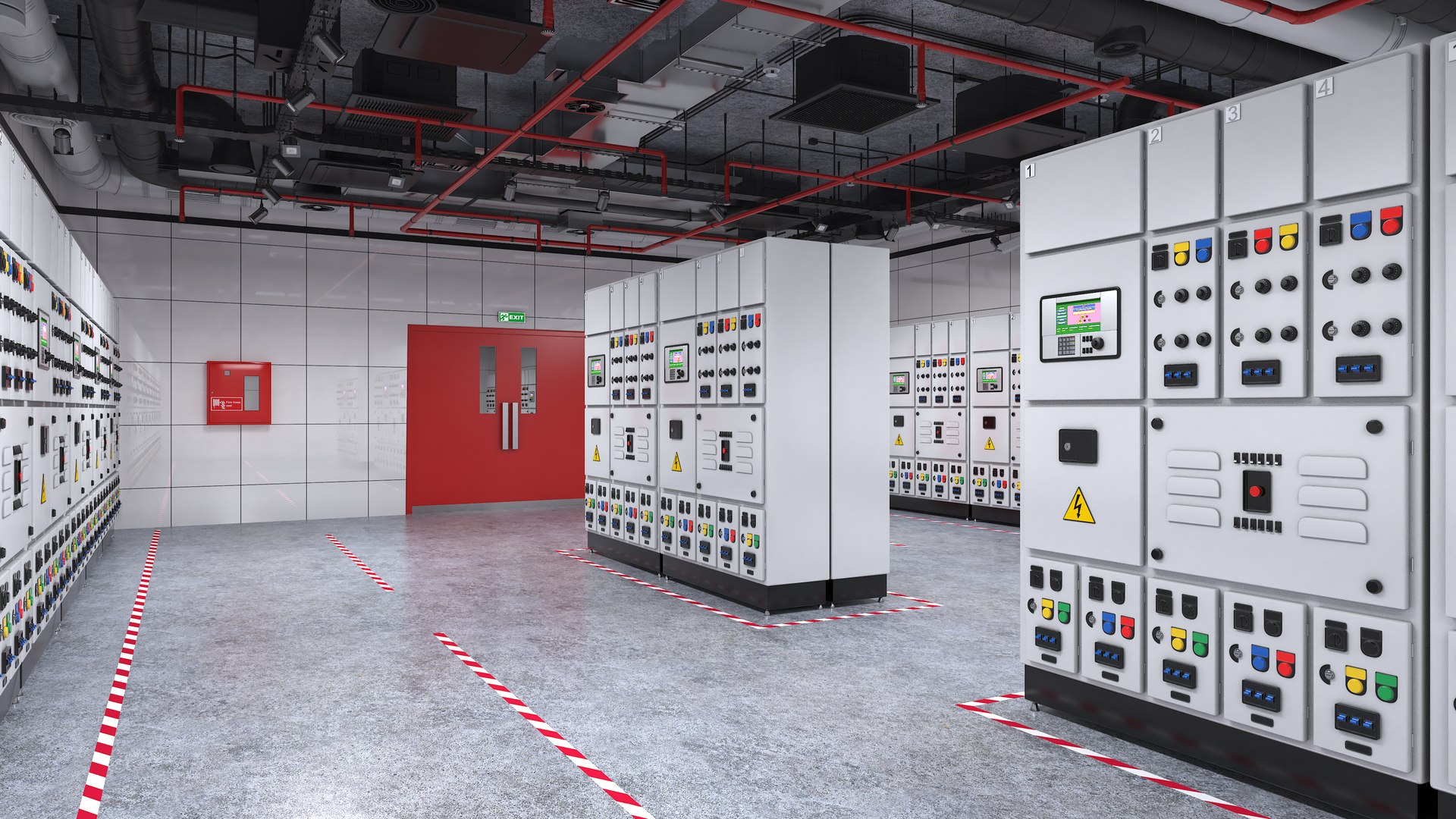 Power Distribution Room 3D - TurboSquid 2372221