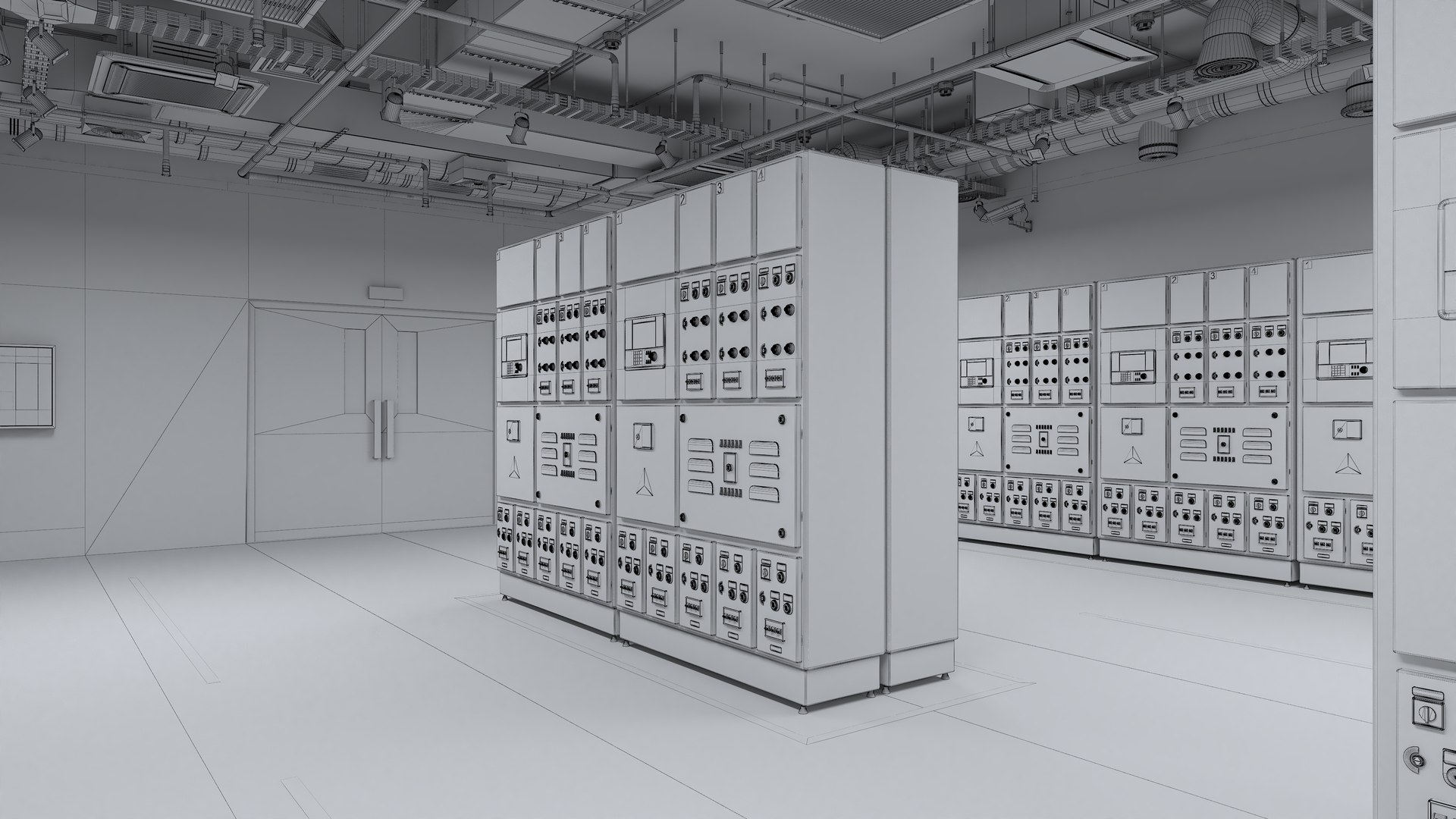 Power Distribution Room 3D - TurboSquid 2372221