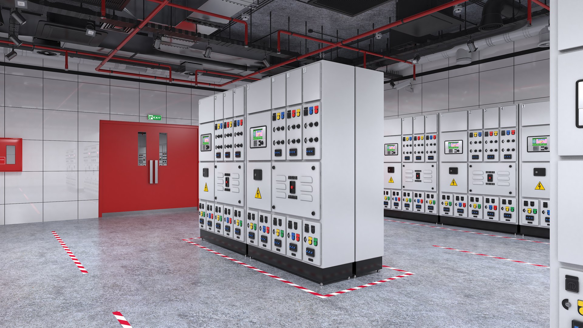 Power Distribution Room 3D - TurboSquid 2372221