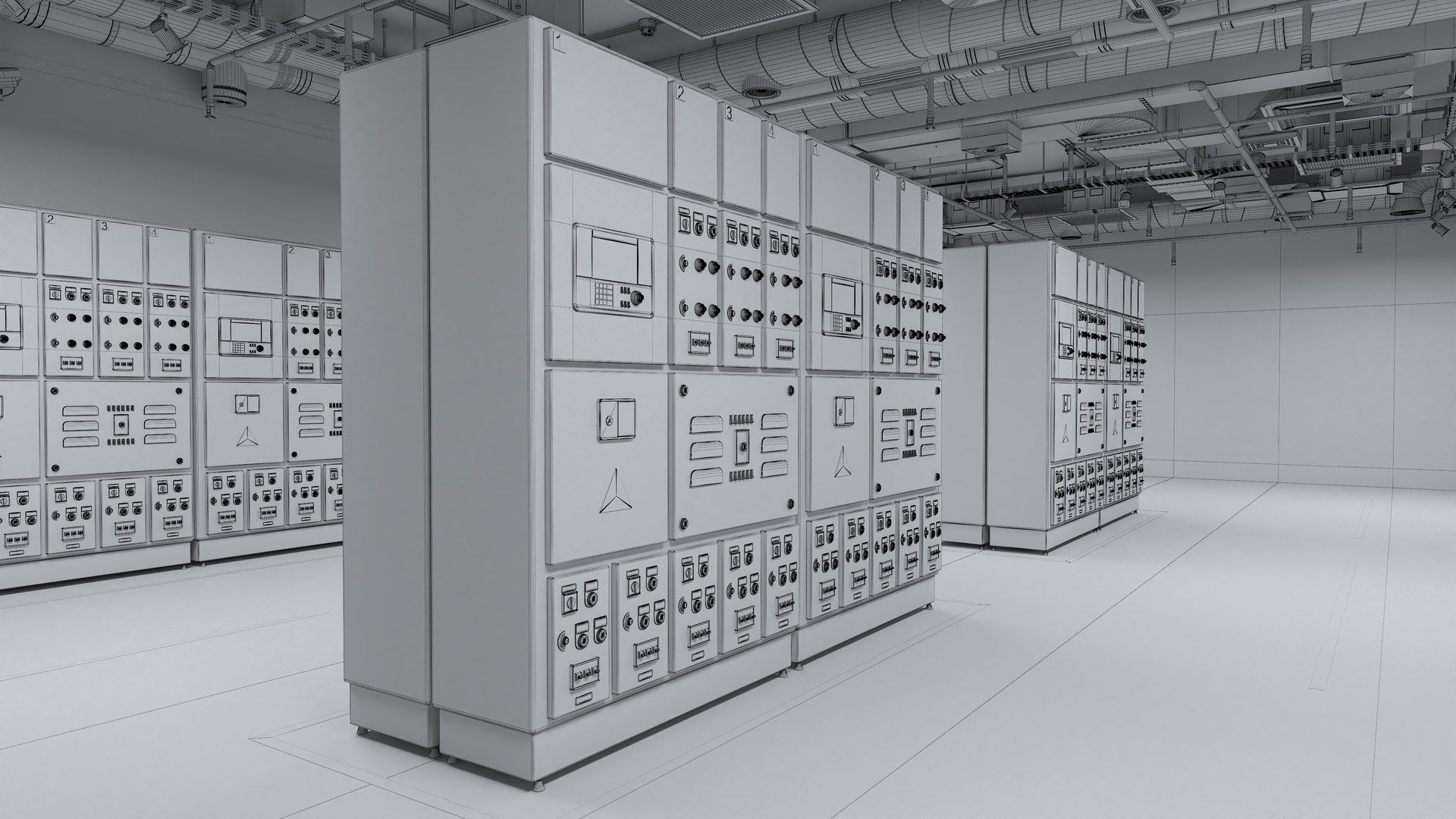 Power Distribution Room 3D - TurboSquid 2372221