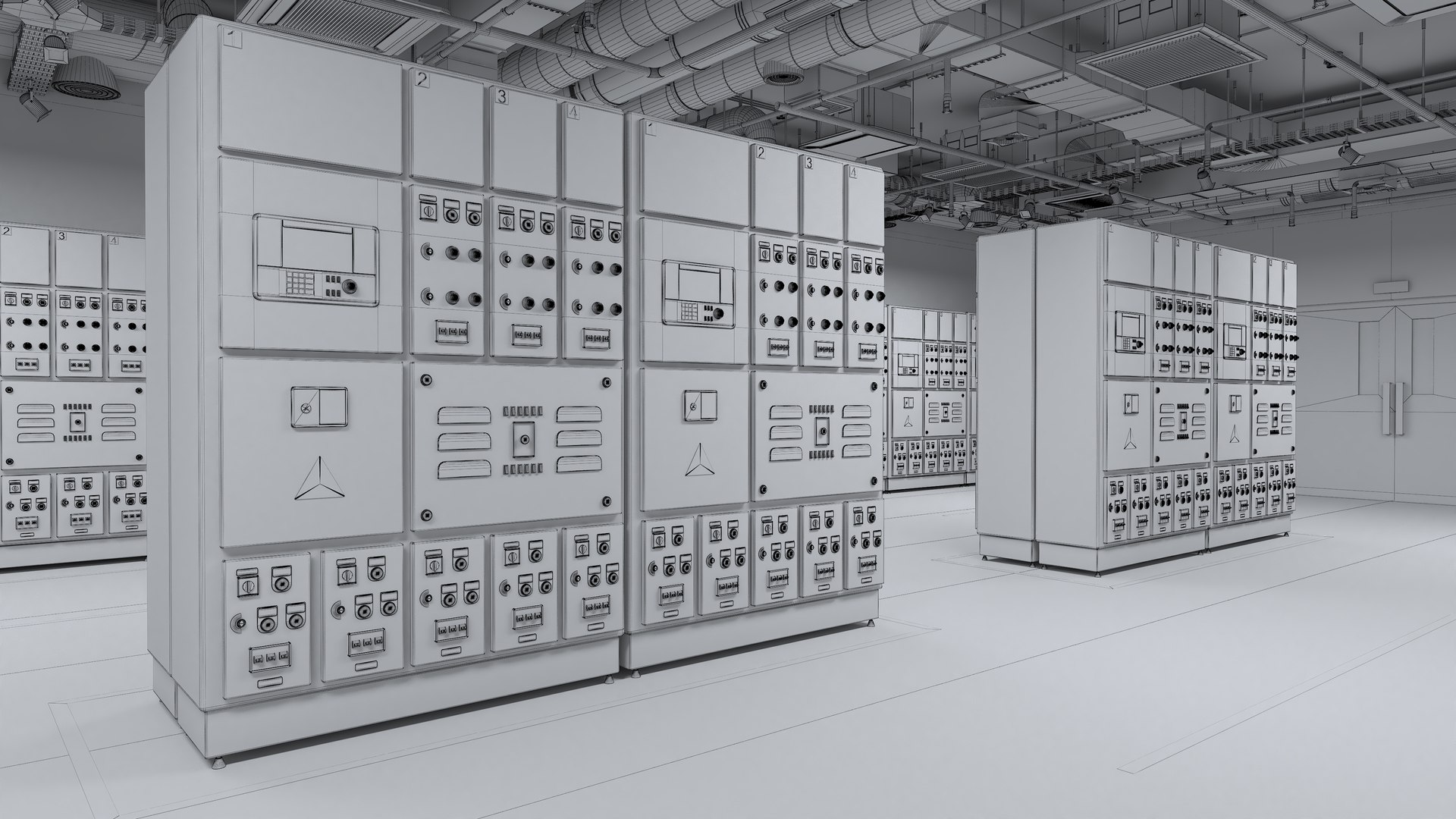 Power Distribution Room 3D - TurboSquid 2372221