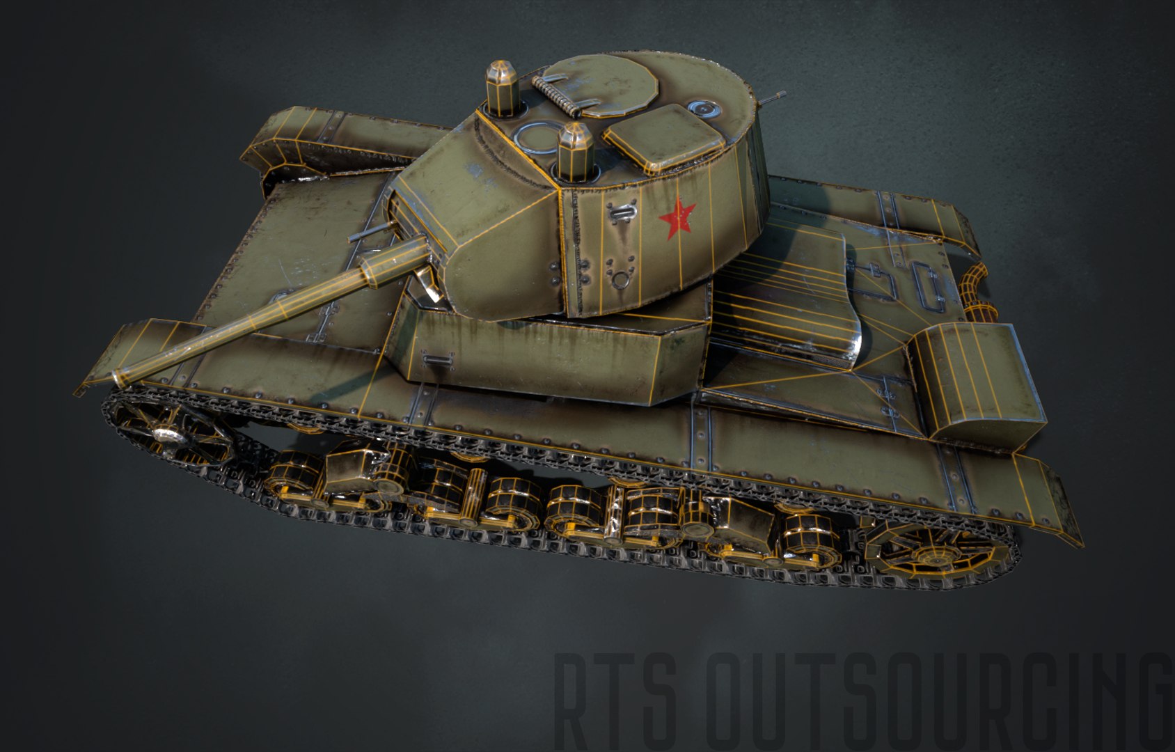 3D Soviet T-26 Tank Model - TurboSquid 1533714