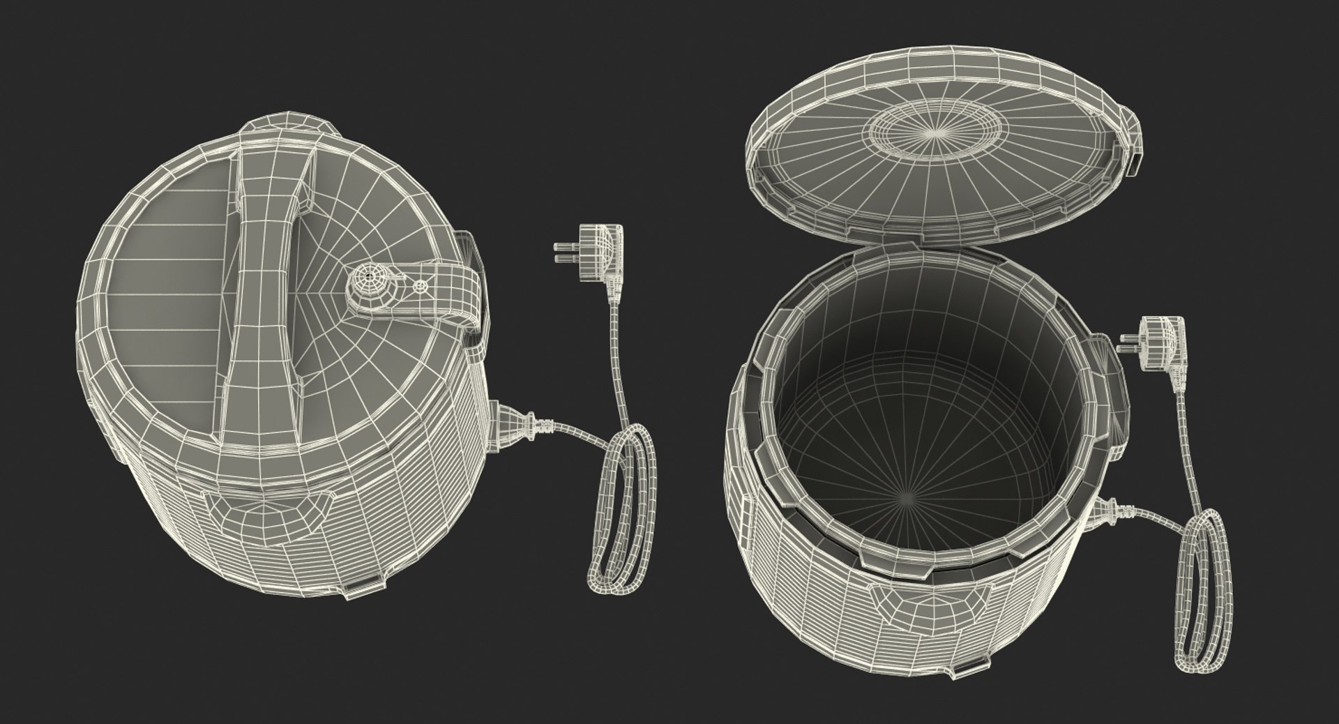 3d Obj Electric Pressure Cooker Instan