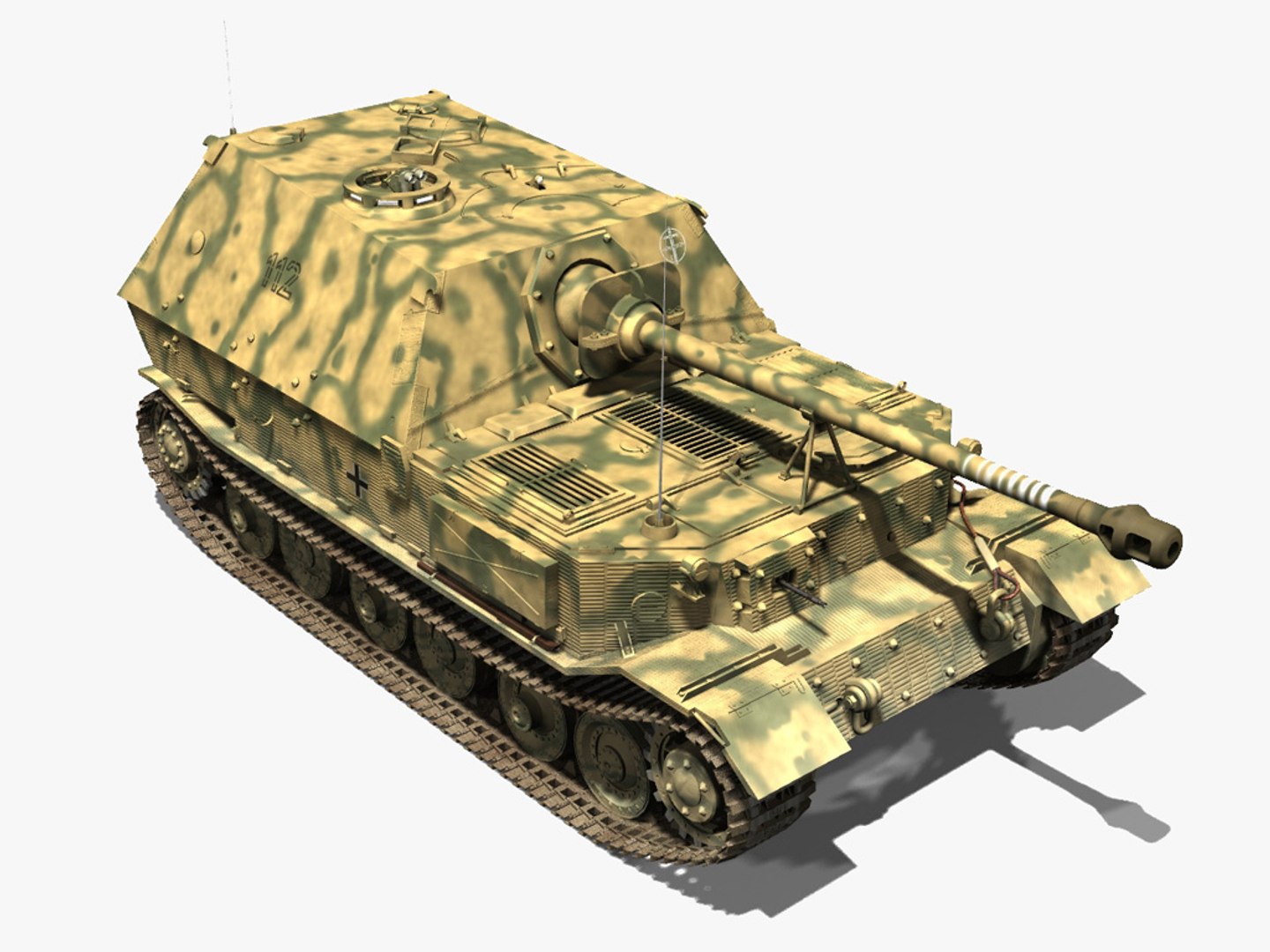 3d Model Armor Tank Destroyer