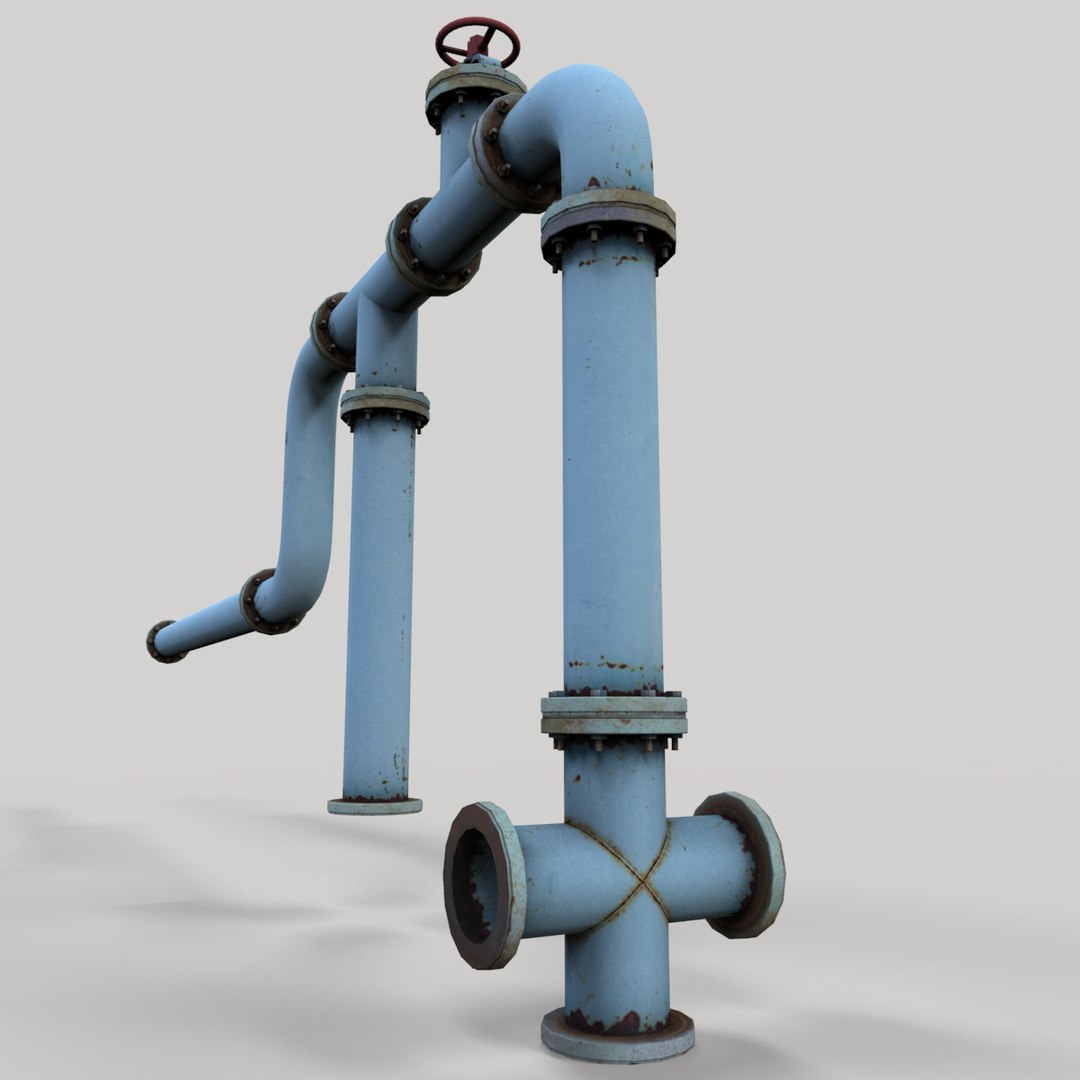 Industrial Pipe Model - TurboSquid 1226589