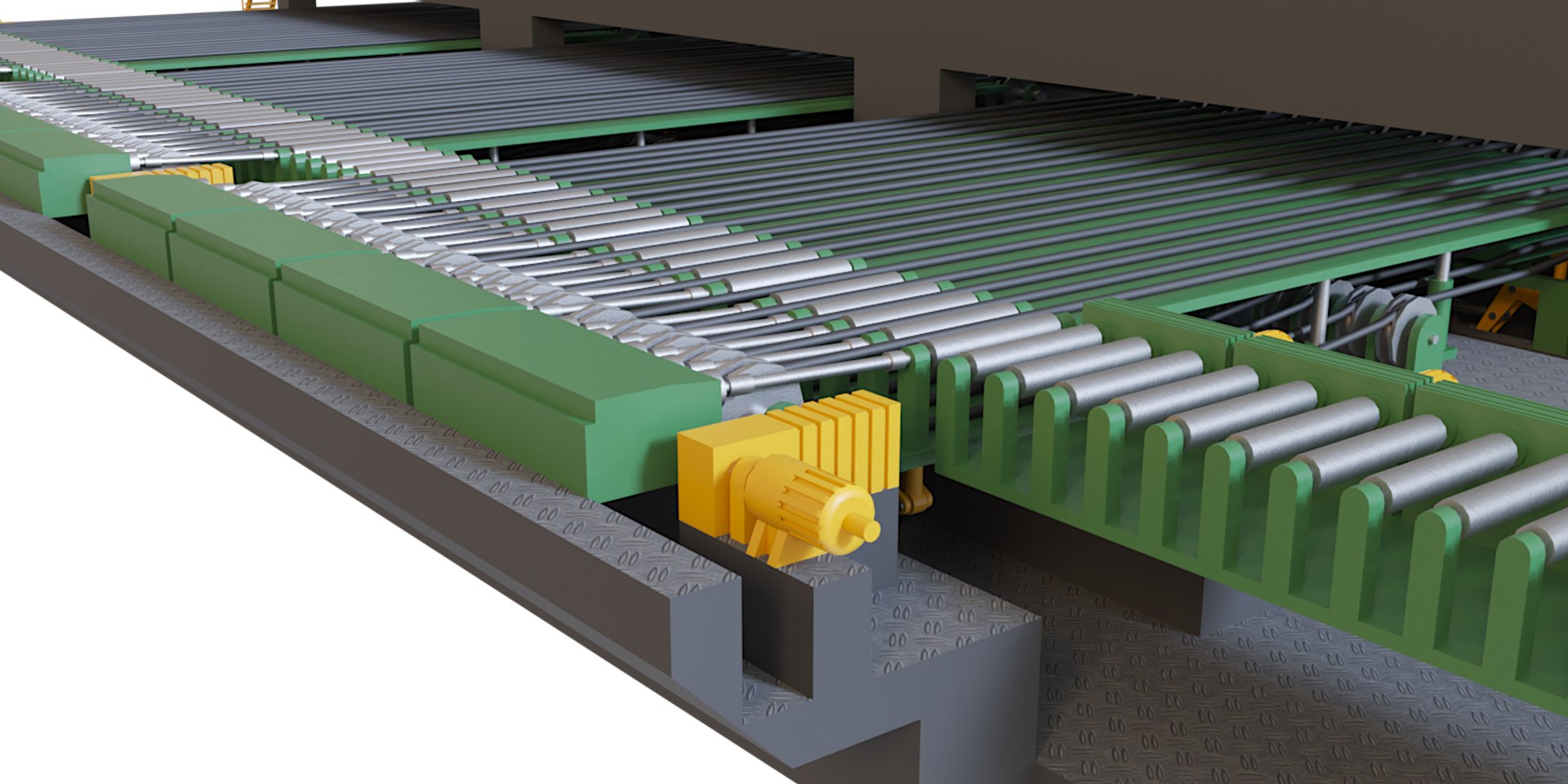 3D Metal Sheet Conveyor Model - TurboSquid 1348125