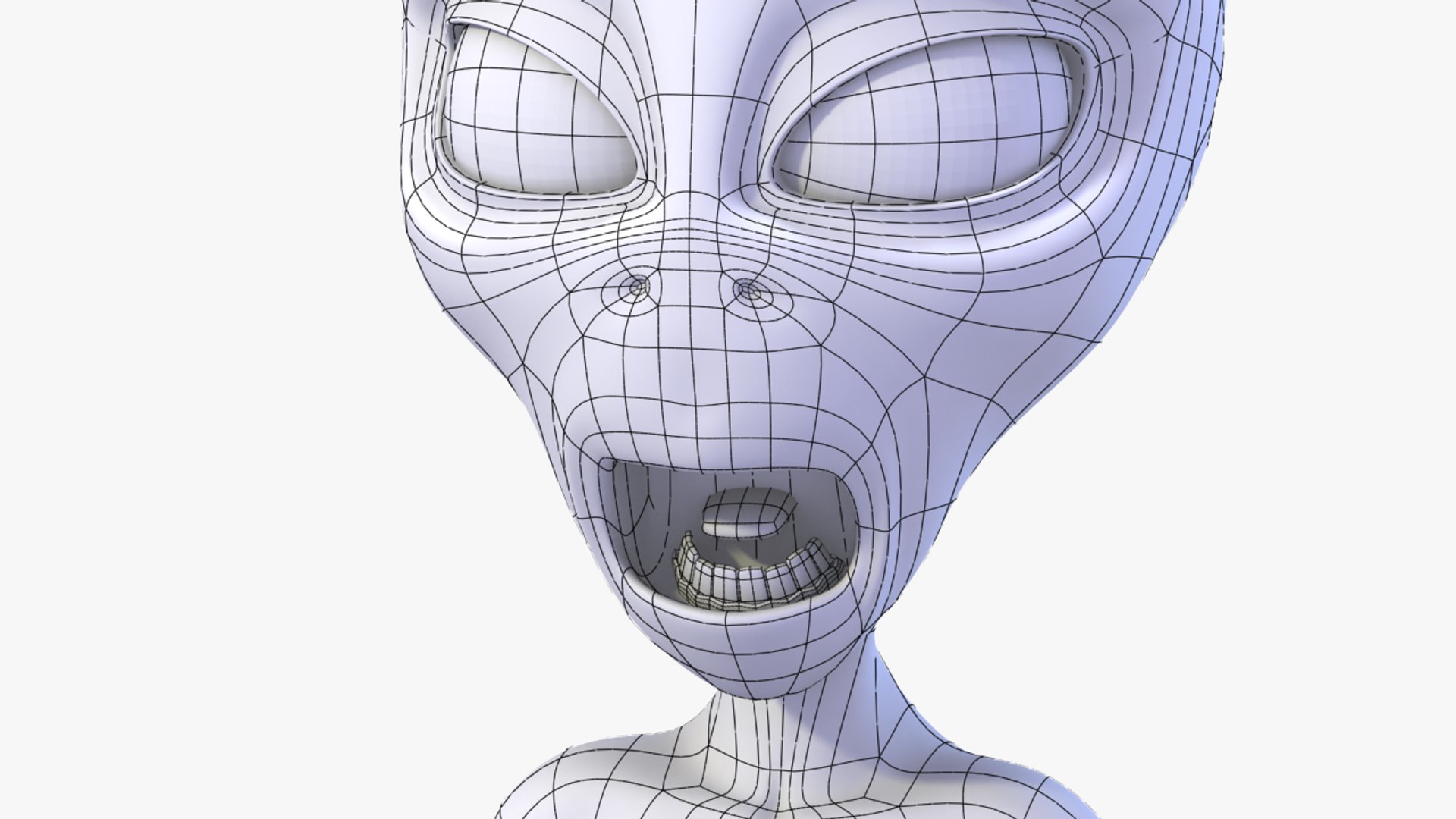 3d Model Rigged Alien