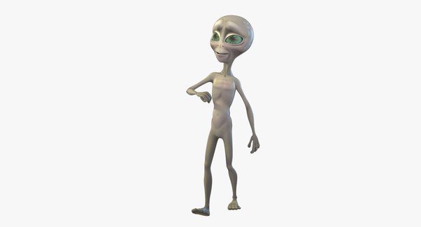3d model rigged alien