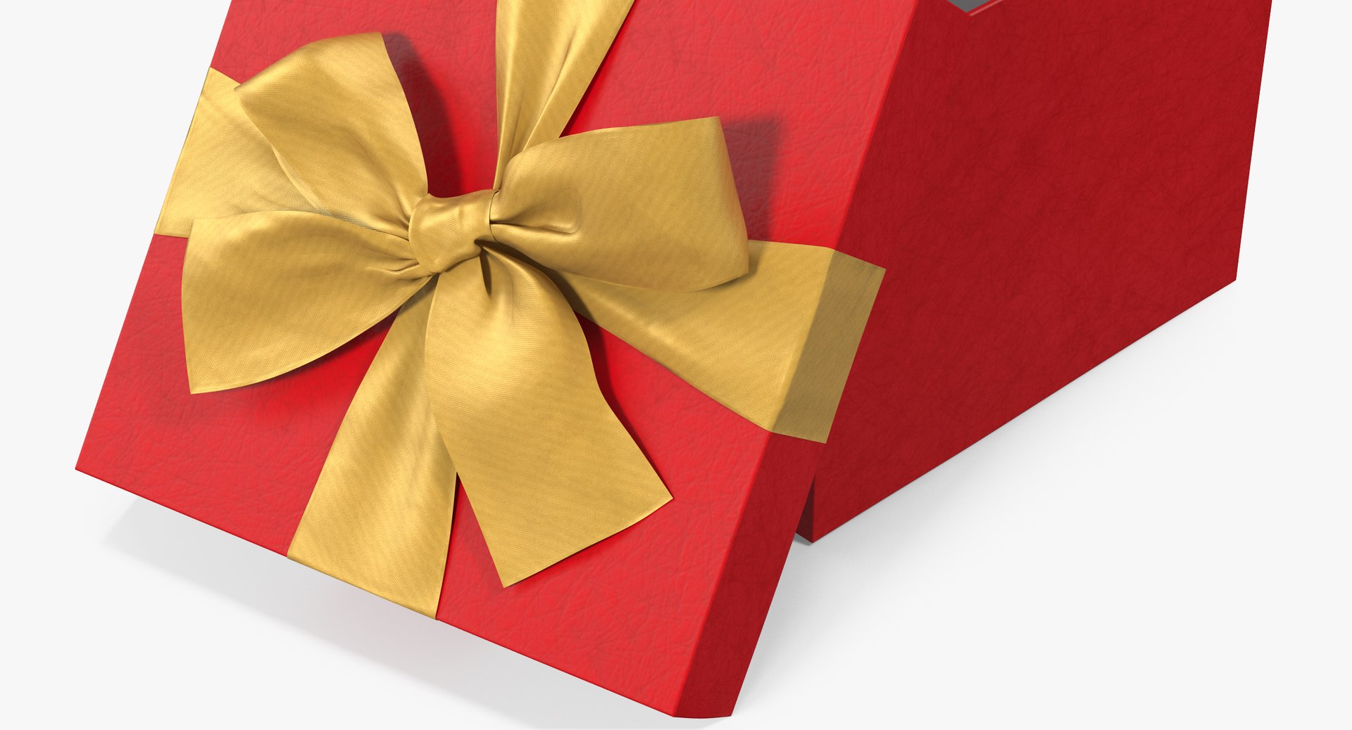 Gift box open red 3D model - TurboSquid 1199813