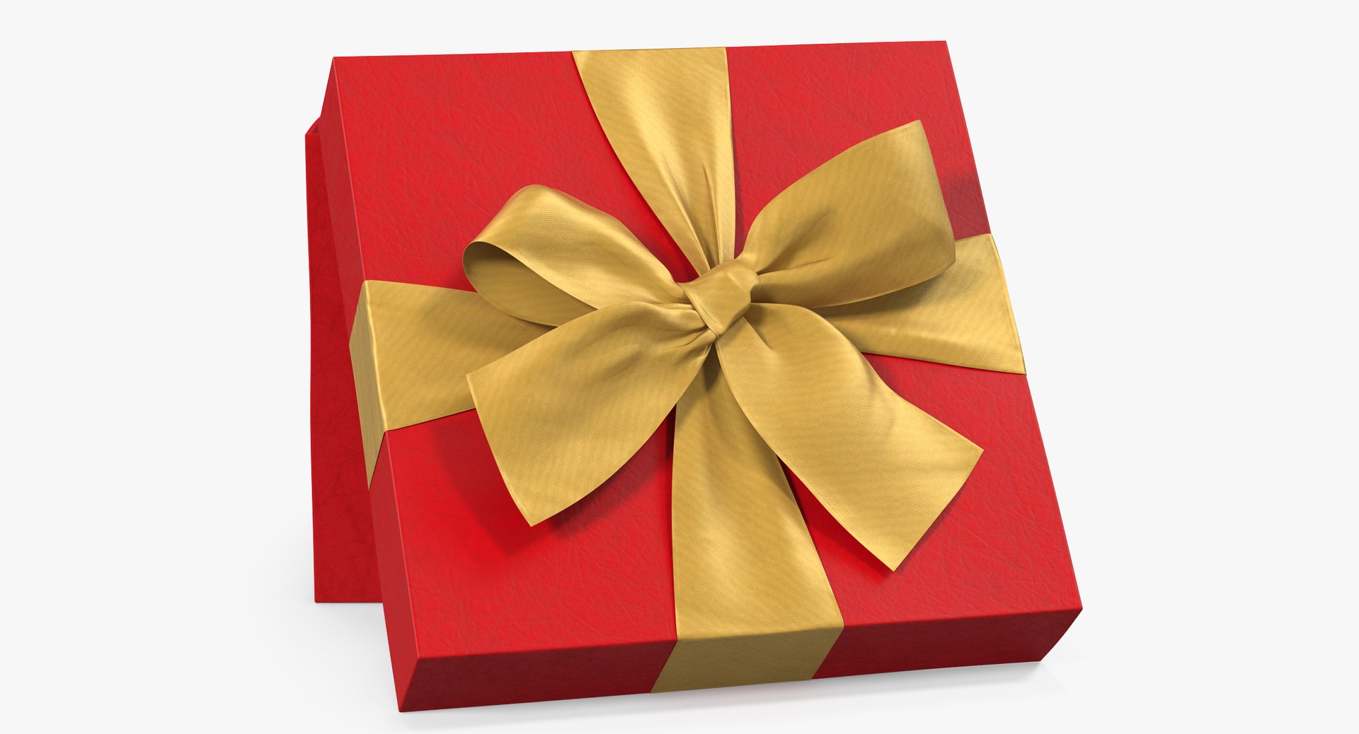 Gift box open red 3D model - TurboSquid 1199813