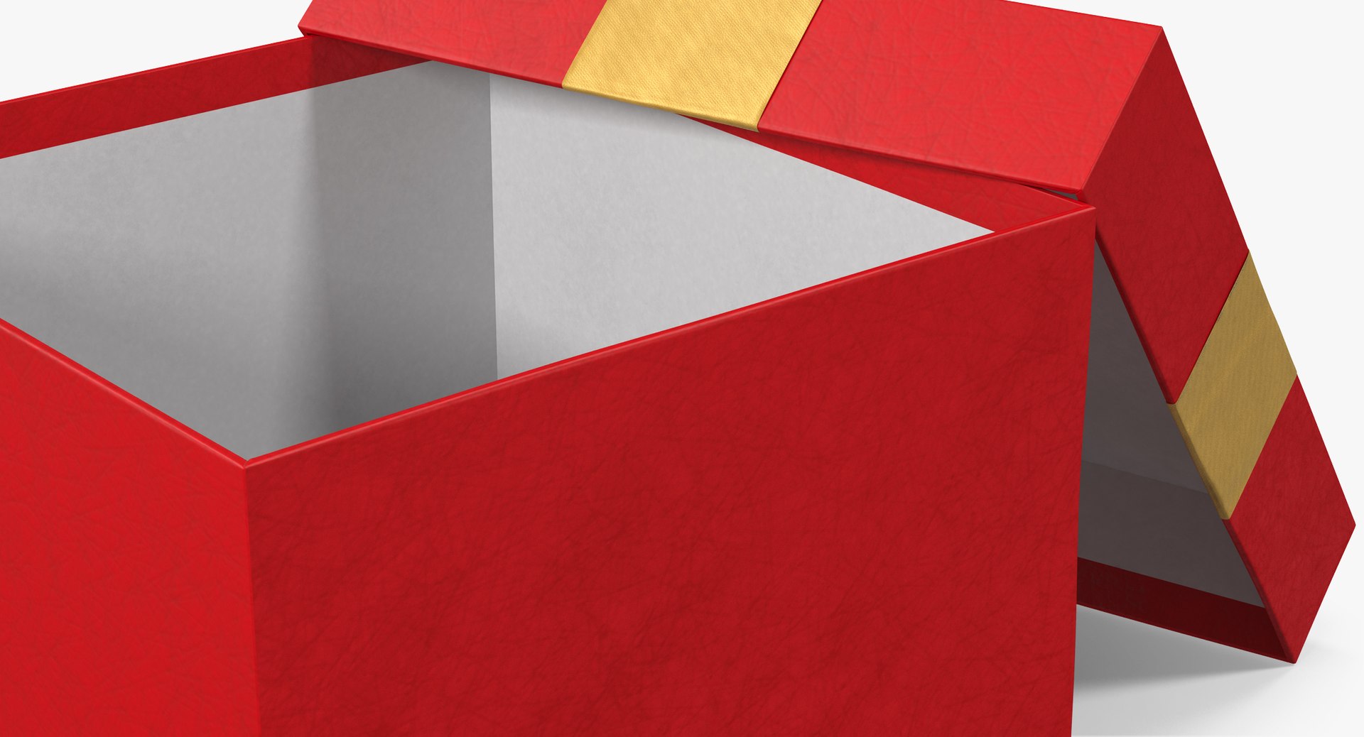 Gift box open red 3D model - TurboSquid 1199813