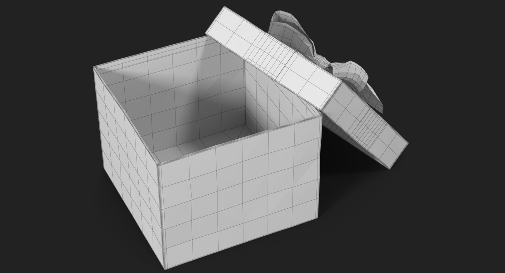 Gift box open red 3D model - TurboSquid 1199813