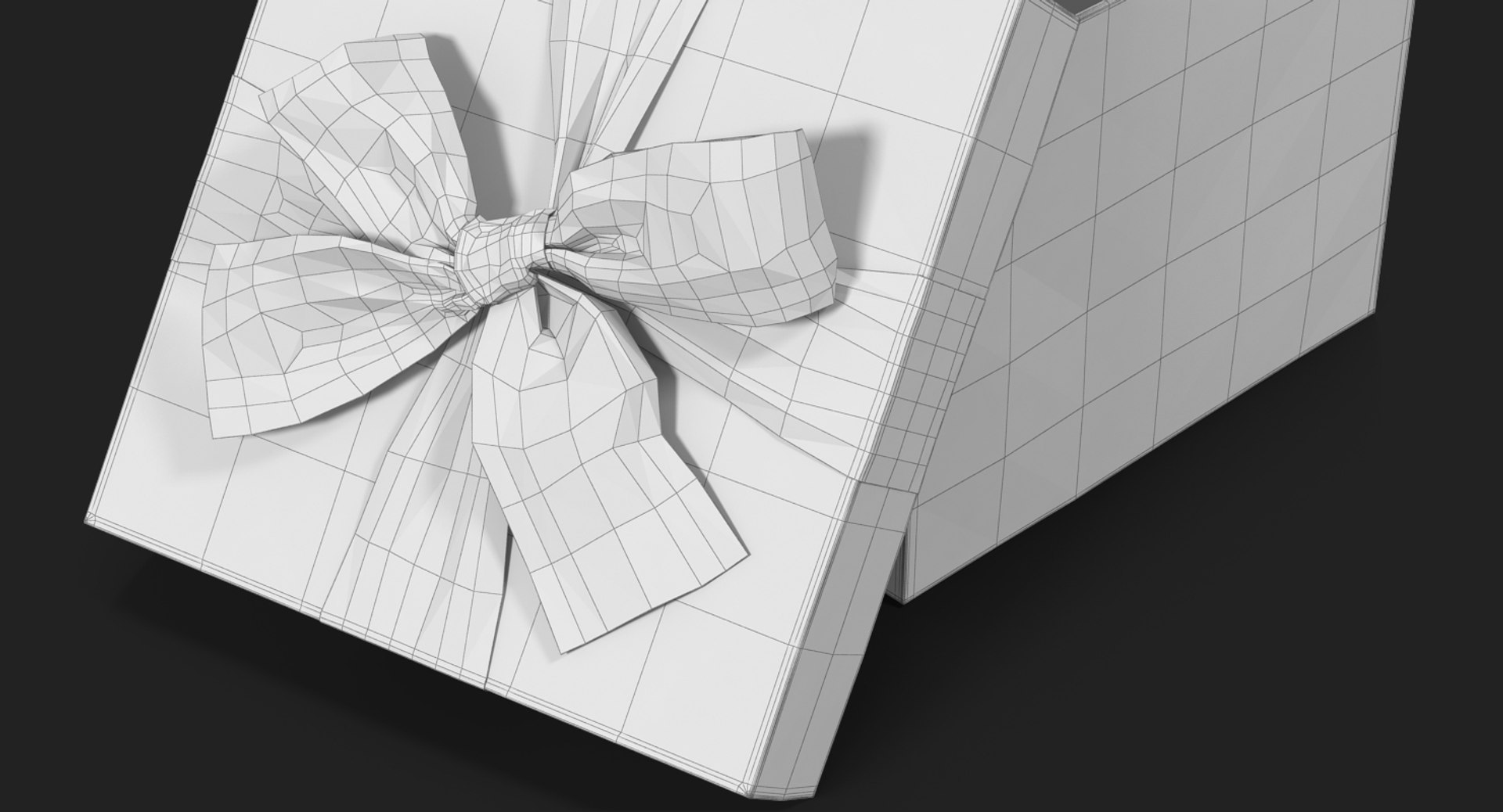 Gift box open red 3D model - TurboSquid 1199813