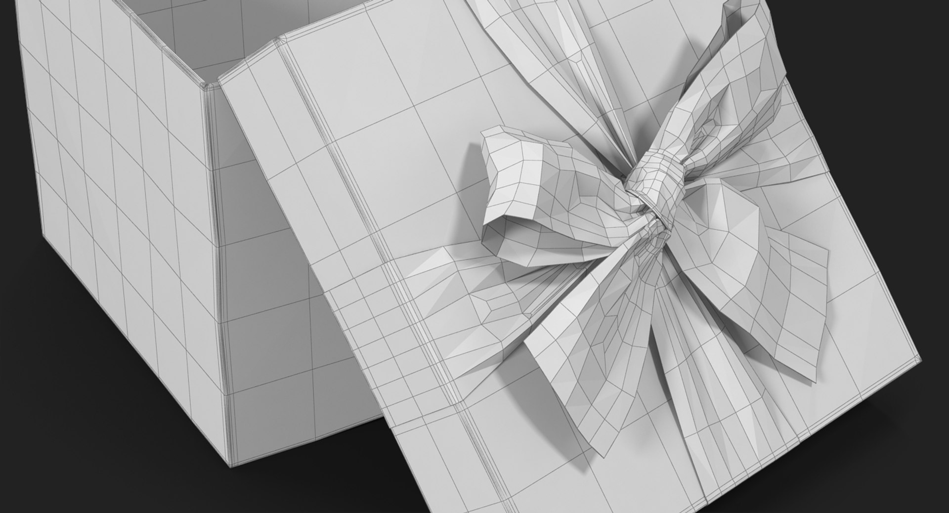 Gift box open red 3D model - TurboSquid 1199813