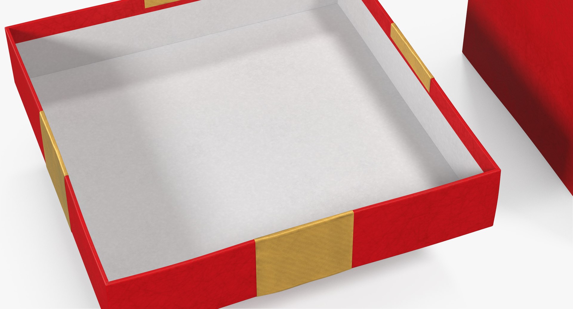 Gift box open red 3D model - TurboSquid 1199813